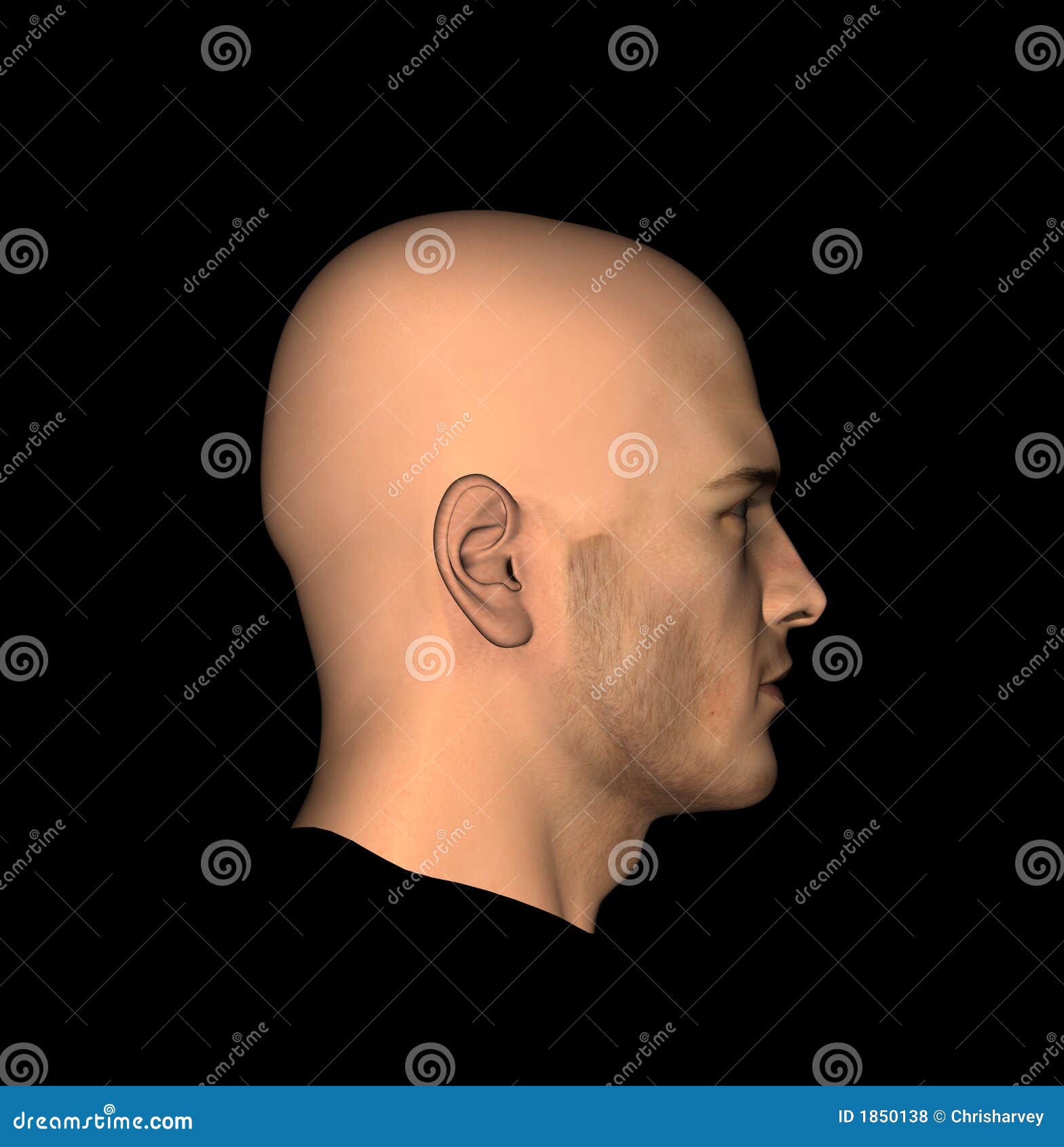 Mans Head 11 stock illustration. Illustration of figurative - 1850138