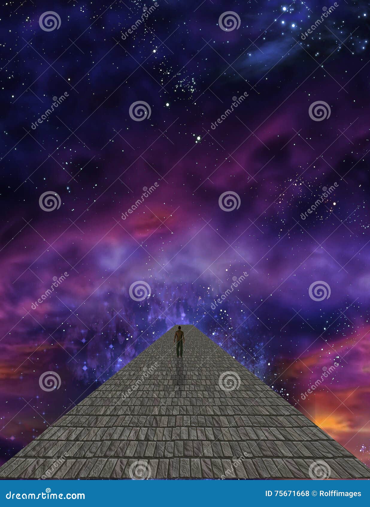 Mans Journey stock illustration. Illustration of life - 75671668