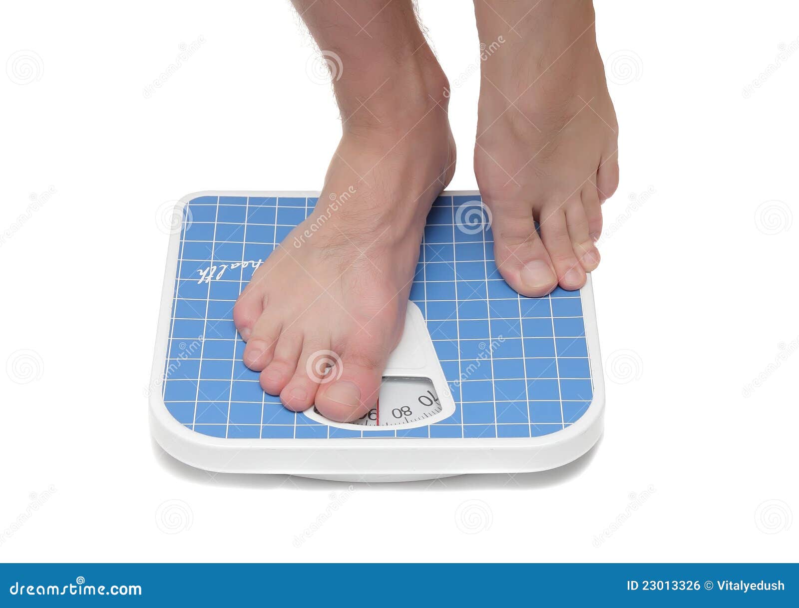 Mans Legs ,weighed on Floor Scale. Stock Photo - Image of aerobics ...