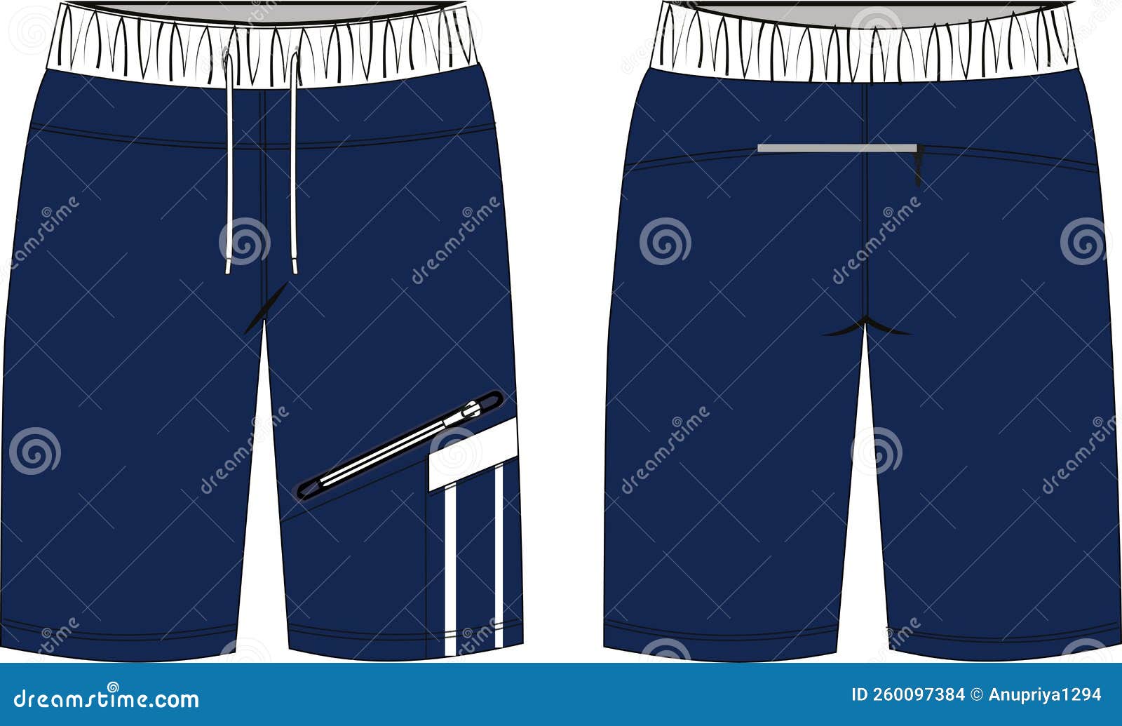 Men Shorts Vector Icon On A White Background. Summer Pants Illustration ...