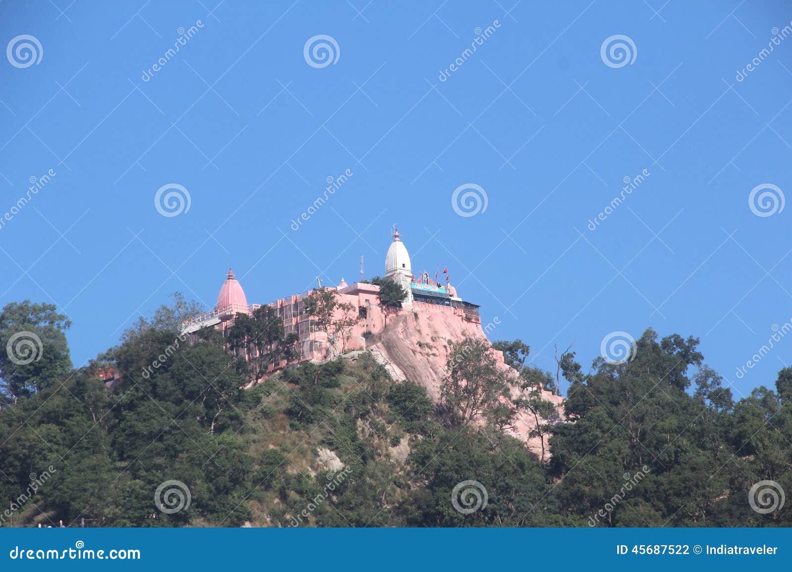 Mansa Devi Temple. stock photo. Image of landmark, himalayas - 45687522