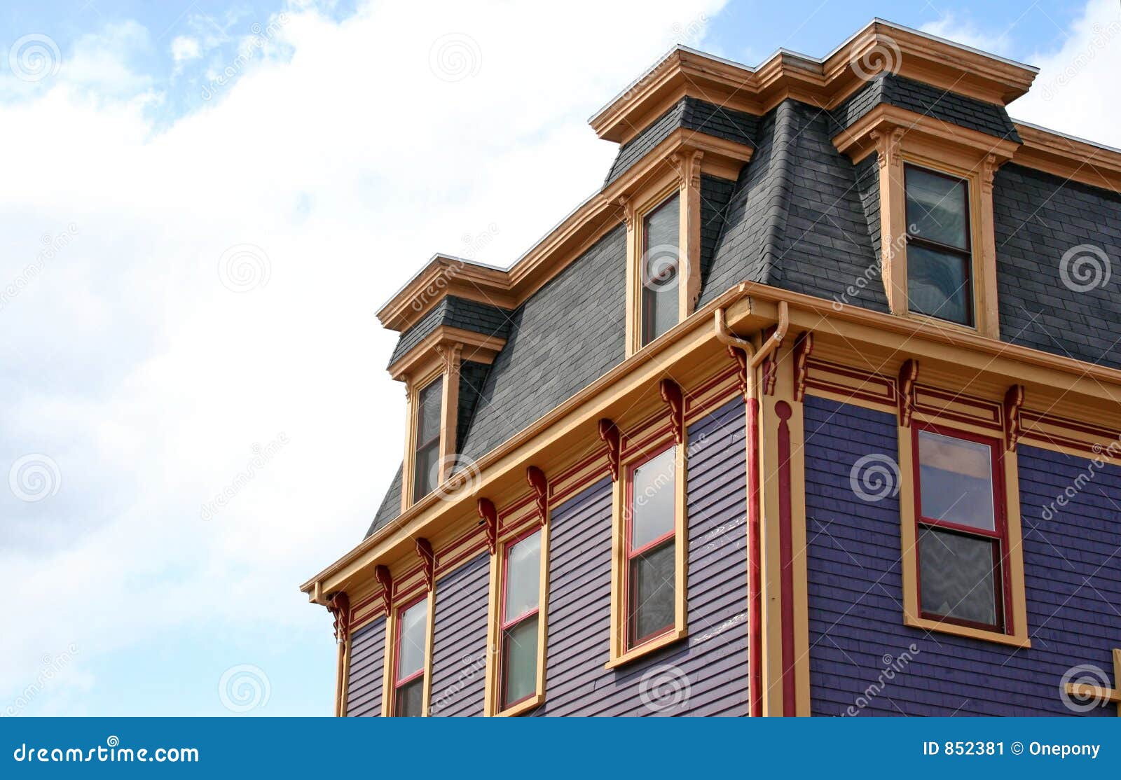 Mansard Roof stock image. Image of architecture, shingles - 852381