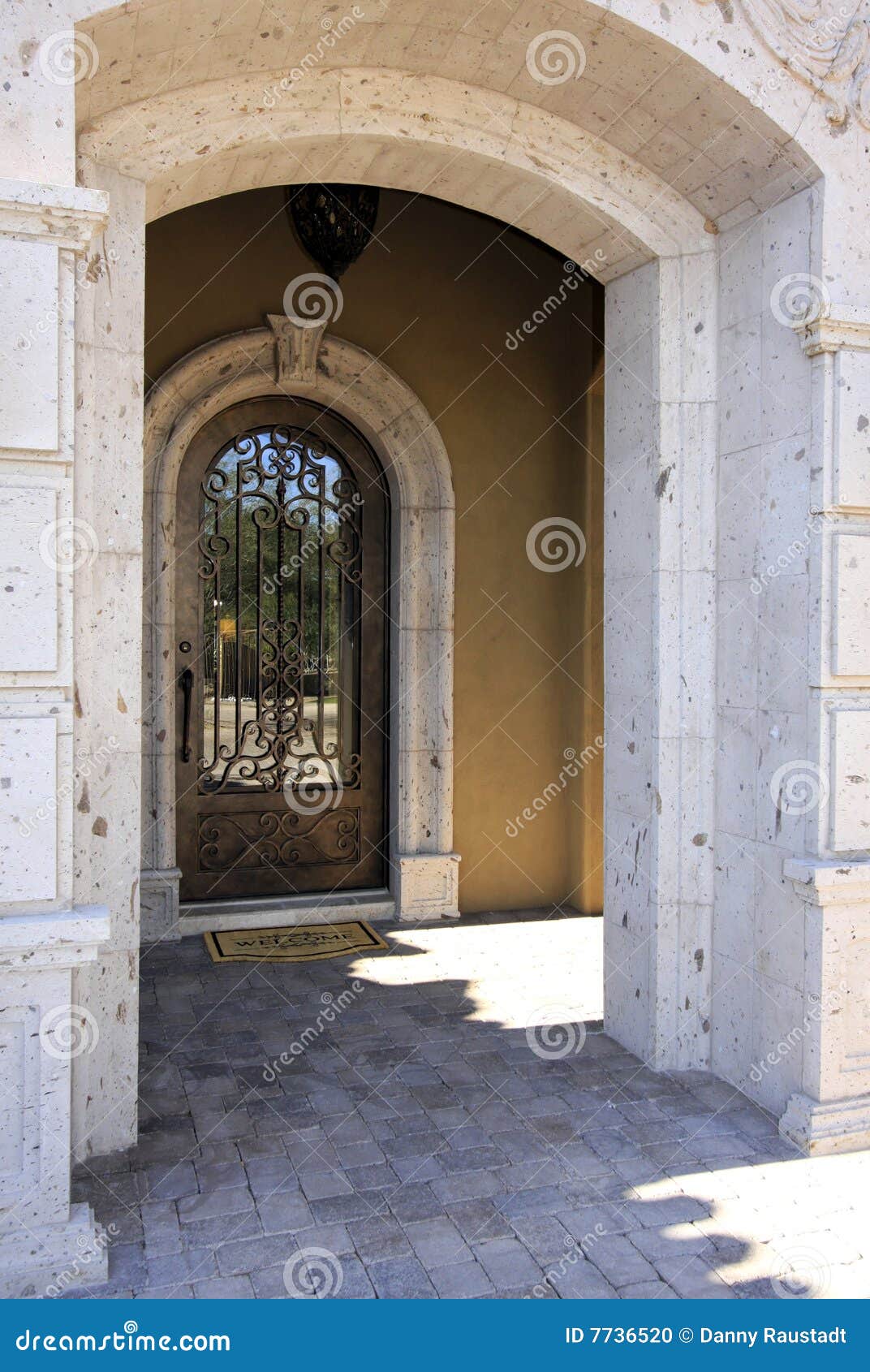 Mansion doorway entry stock photo. Image of concrete, expensive - 7736520