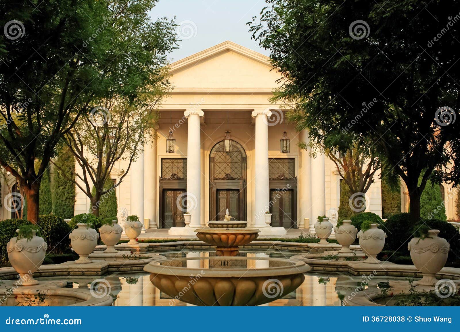 Mansion and gardens stock photo. Image of aristocracy - 36728038