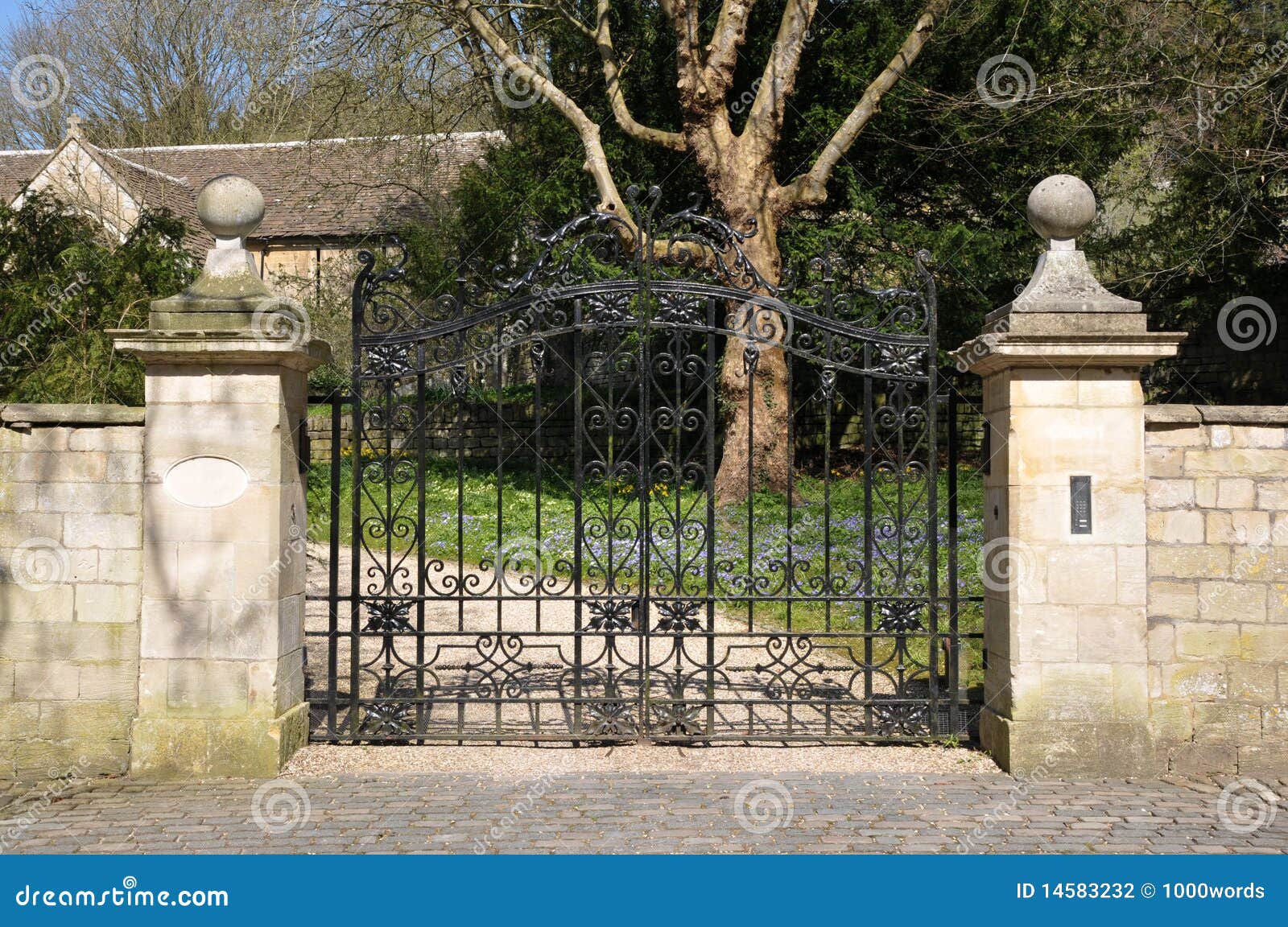 Mansion Gate stock photo. Image of architecture, architectural - 14583232