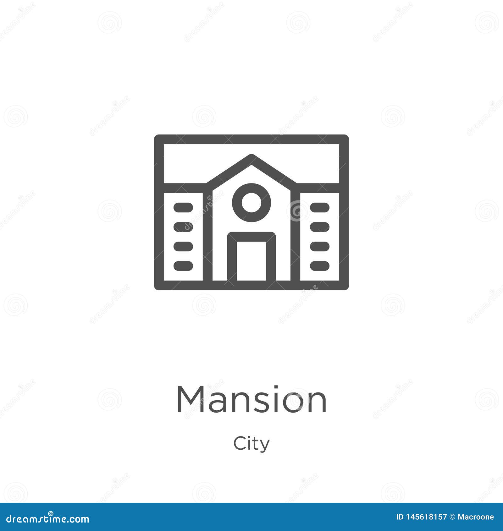 Mansion Icon. Trendy Mansion Logo Concept On White Background Fr ...