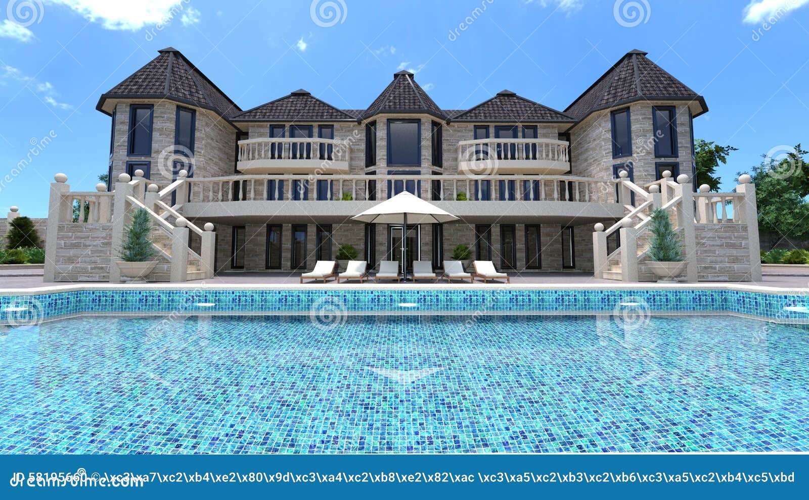 Mansion stock photo. Image of gorgeousness, building - 58195660