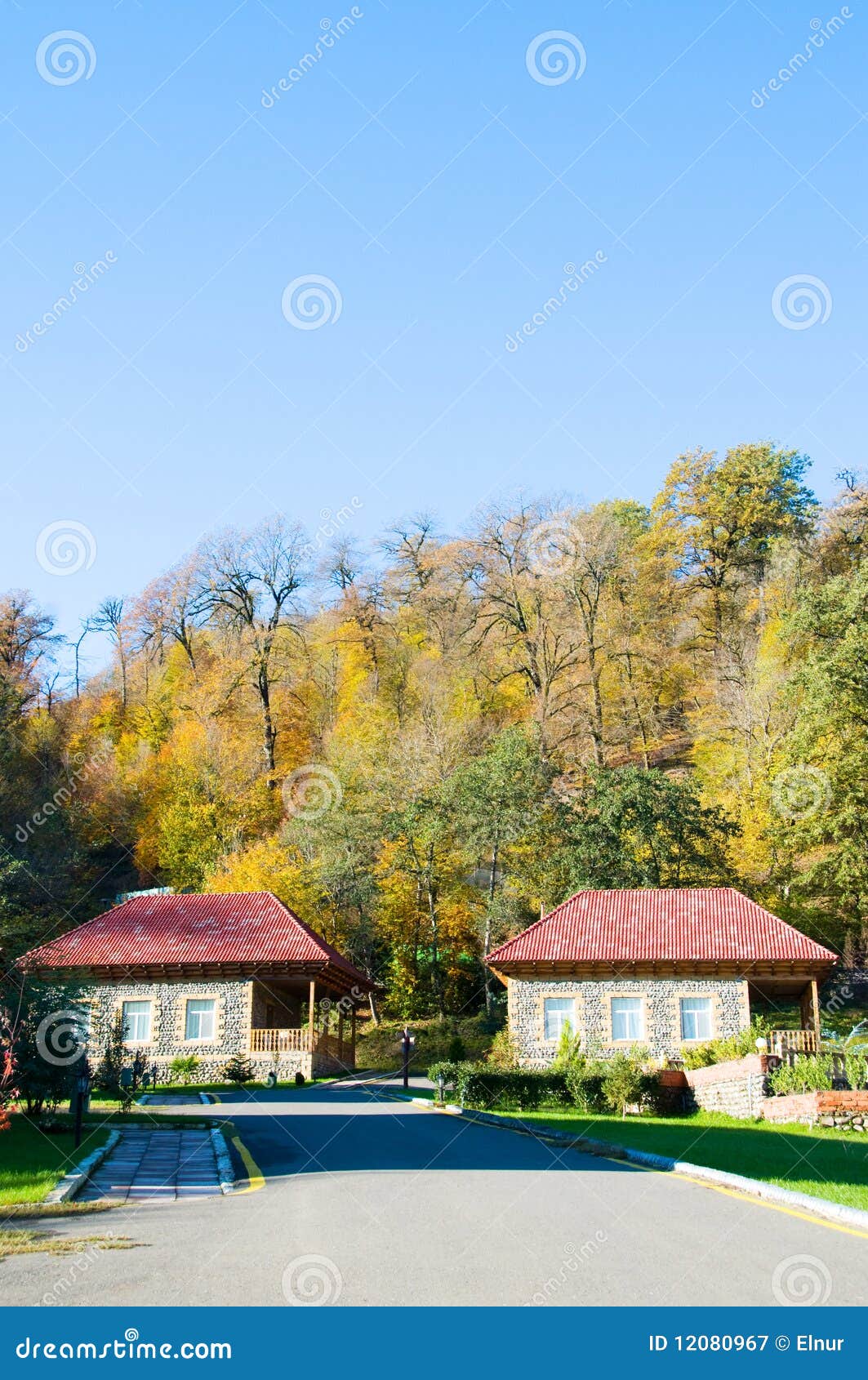 Mansion in the Middle of Forest Stock Image - Image of peace, forest ...