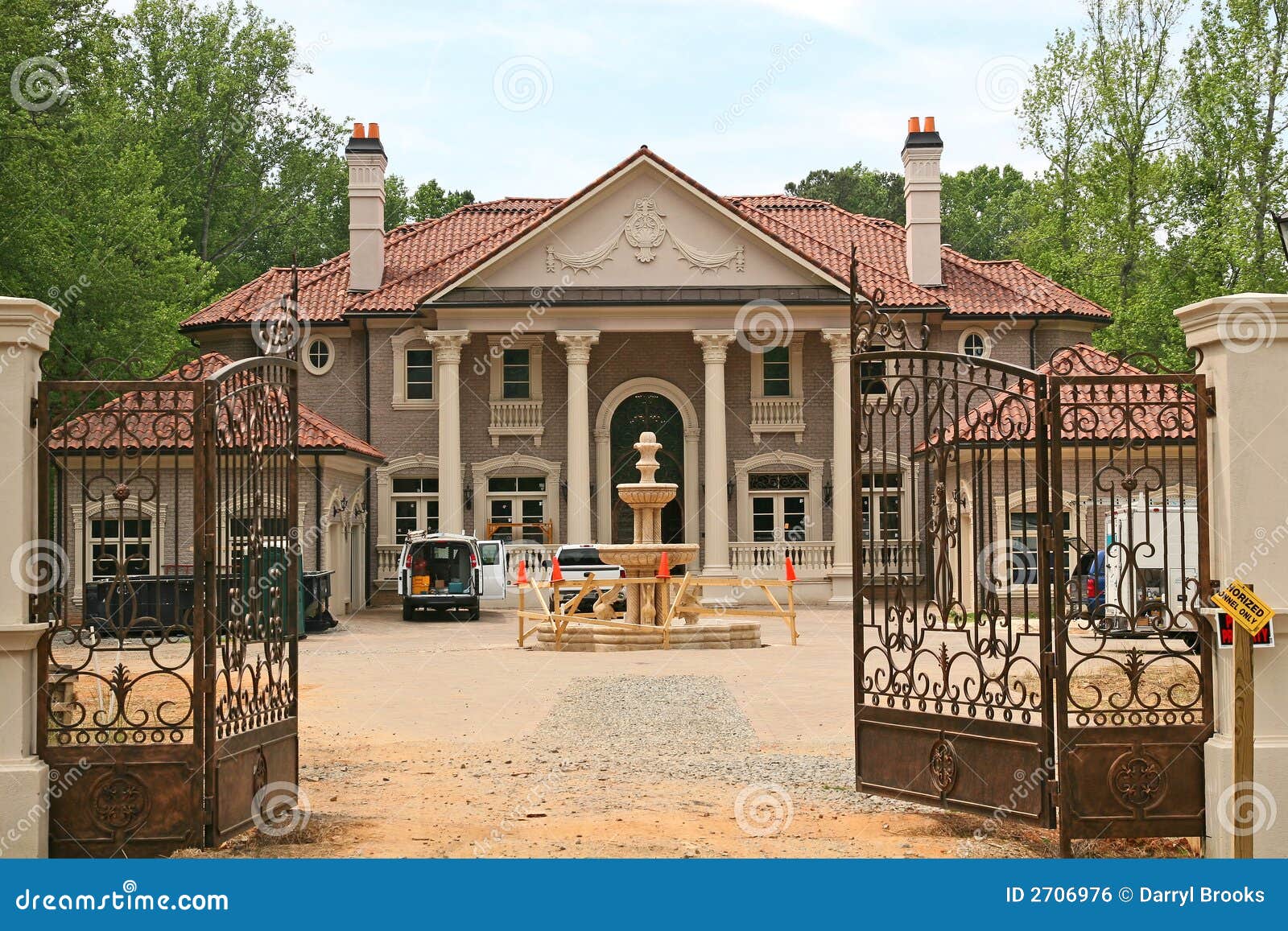 Mansion Under Construction stock photo. Image of structure - 2706976