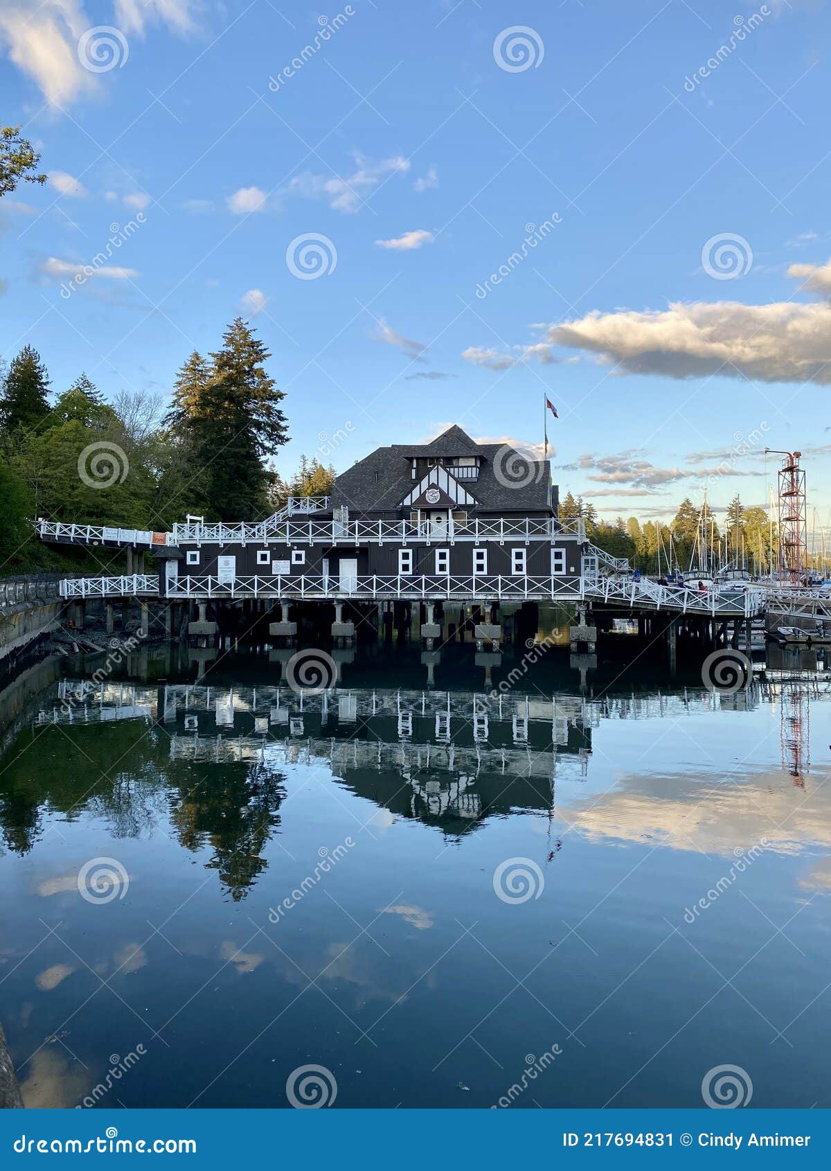 A Mansion stock image. Image of mansion, clouds, reflections - 217694831