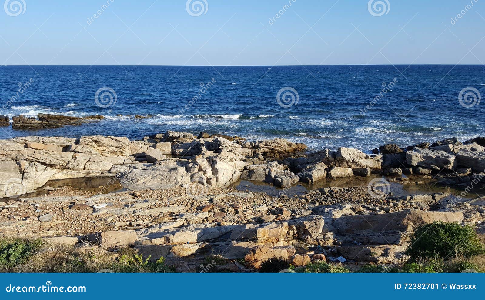 Mansoura Beach - Kelibia - Tunesien Stockbild - Bild von tunesien ...