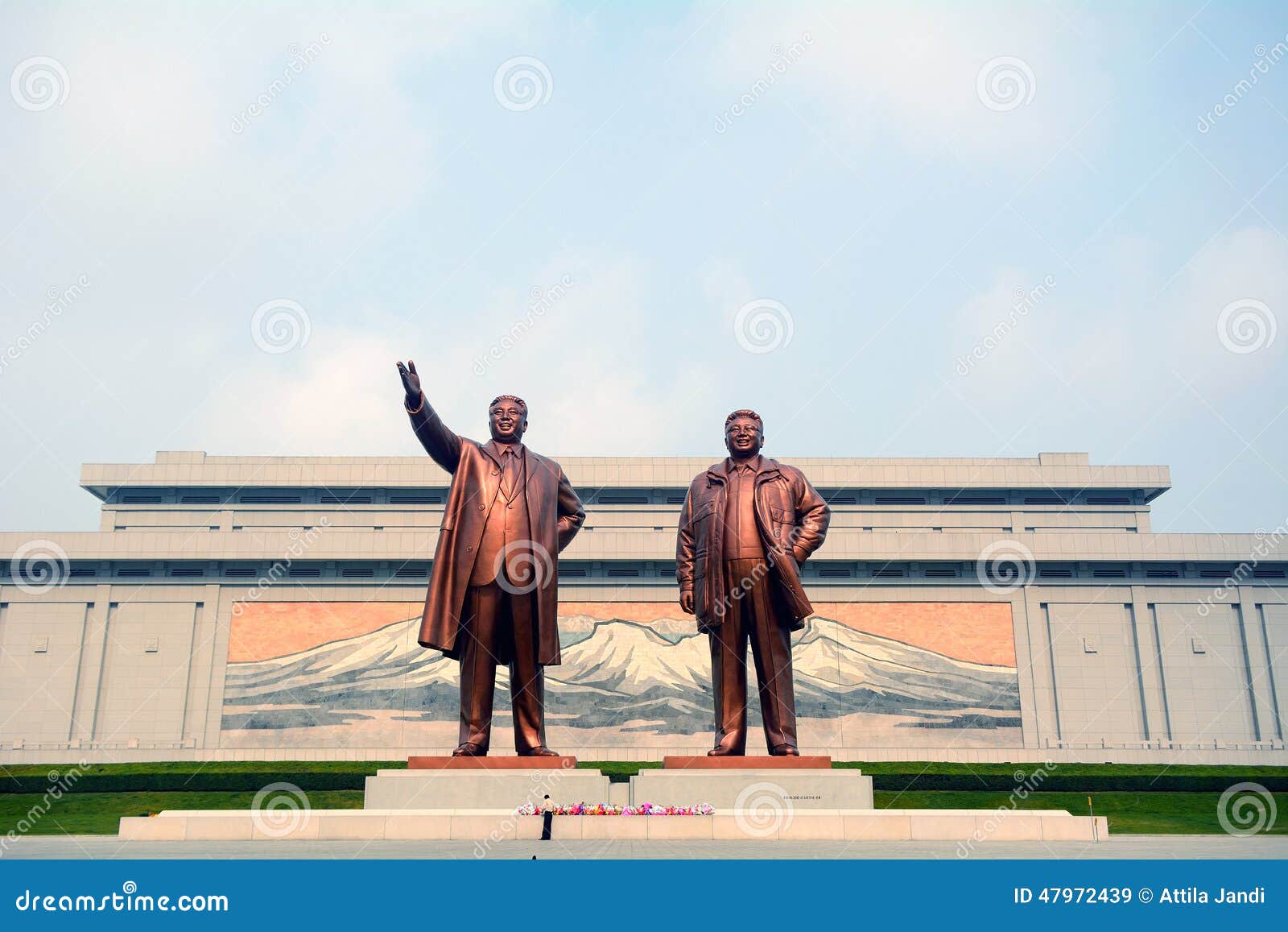 Mansudae Monument, Pyongyang, North-Korea Stock Image - Image of dprk ...