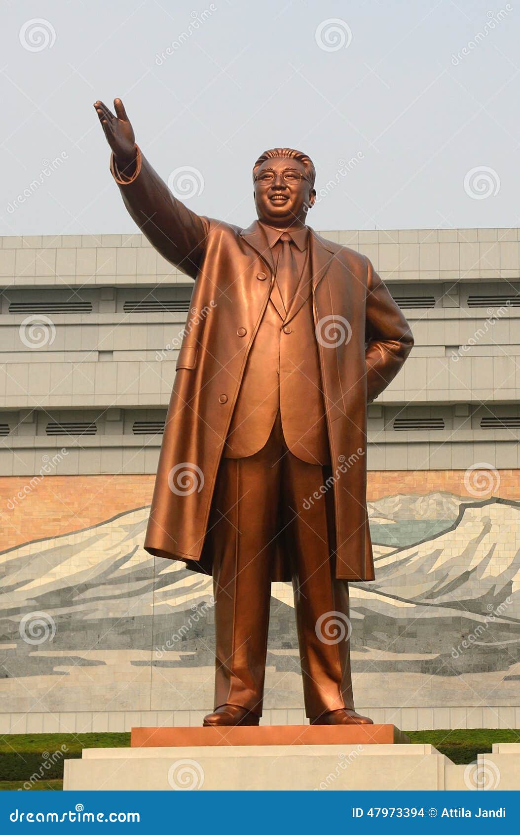 Mansudae Monument, Pyongyang, North-Korea Stock Photo - Image of juche ...