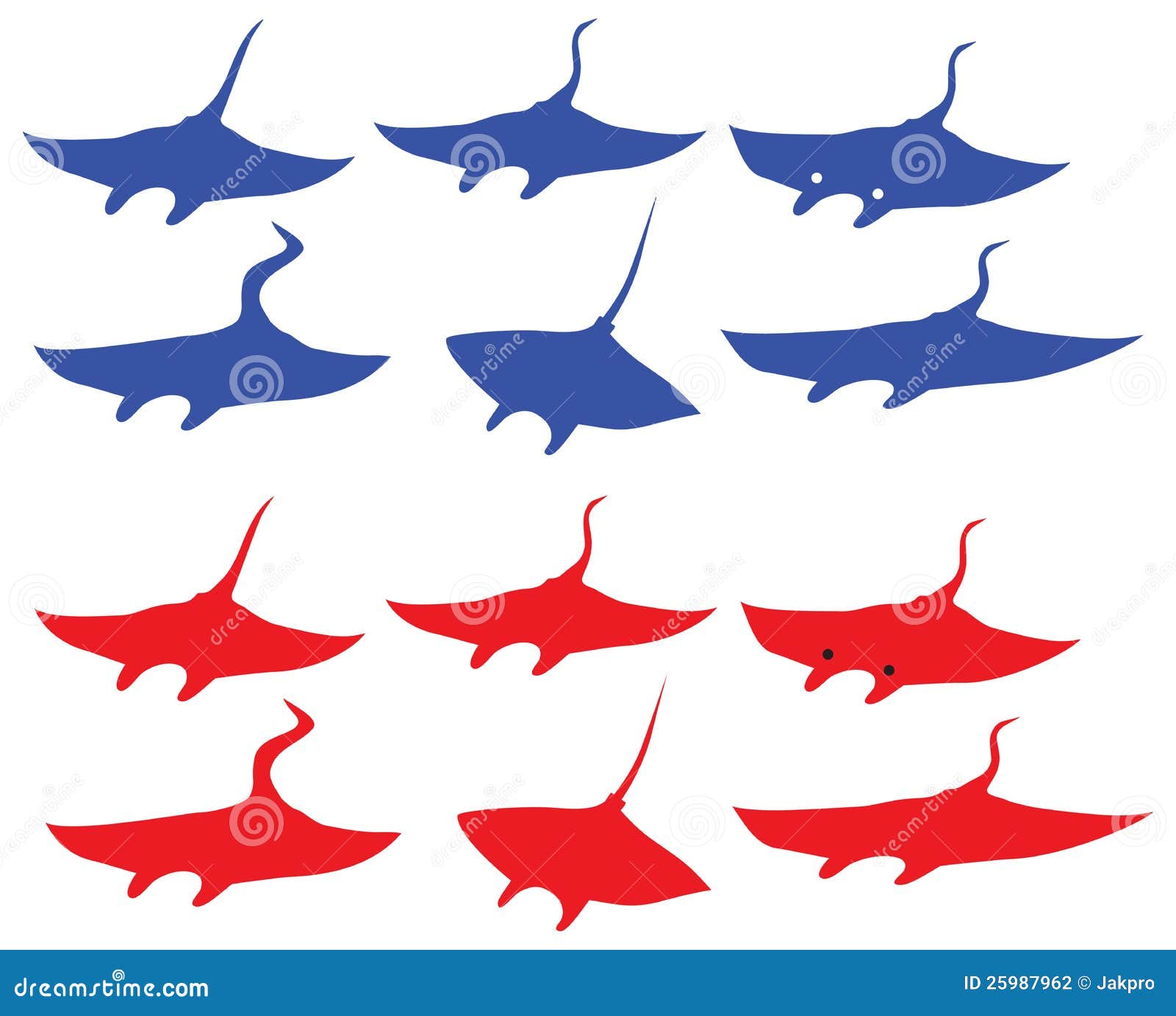 Manta ray icons stock vector. Illustration of life, icons - 25987962