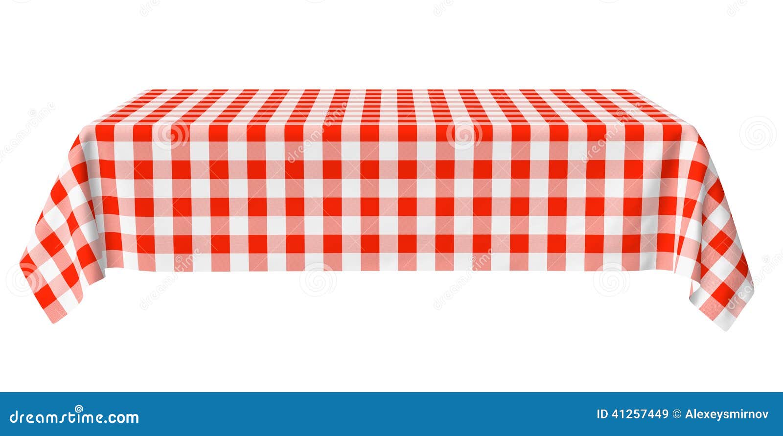 Mantel Horizontal Rectangular Con El Modelo a Cuadros Rojo Stock de ...