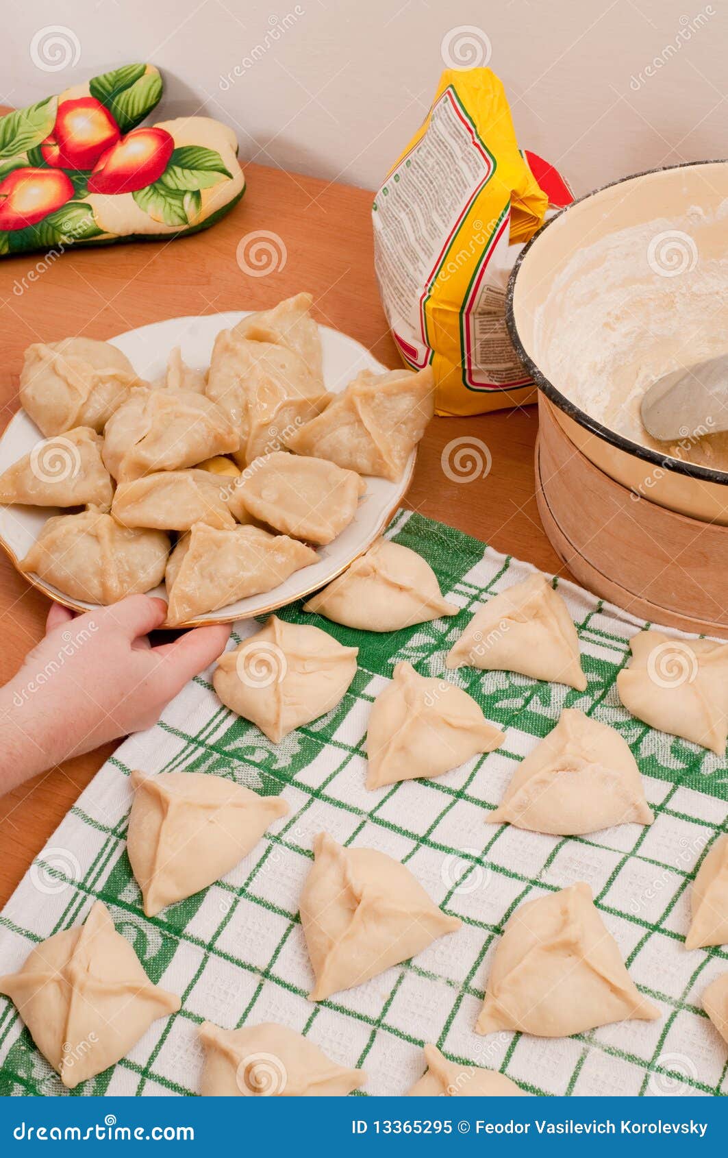 Manti (dumpling).Dish of the Asian Countries. Stock Image - Image of ...