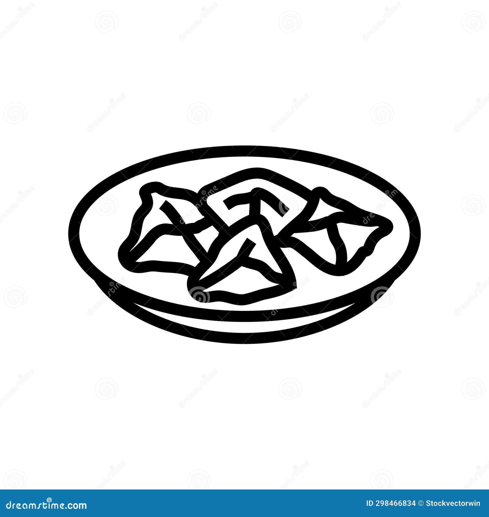 Manti Dumplings Turkish Cuisine Line Icon Vector Illustration Stock ... Manti Dumplings Turkish Cuisine Line Icon Vector Illustration Stock ...