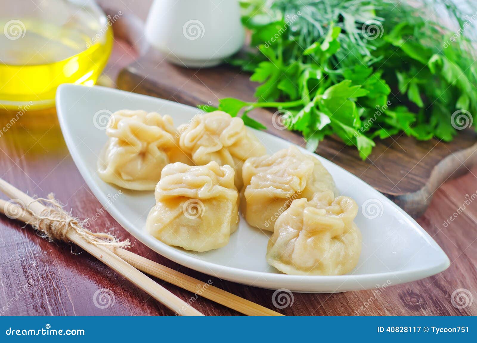 Manti stock image. Image of food, boiled, manti, sauce - 40828117