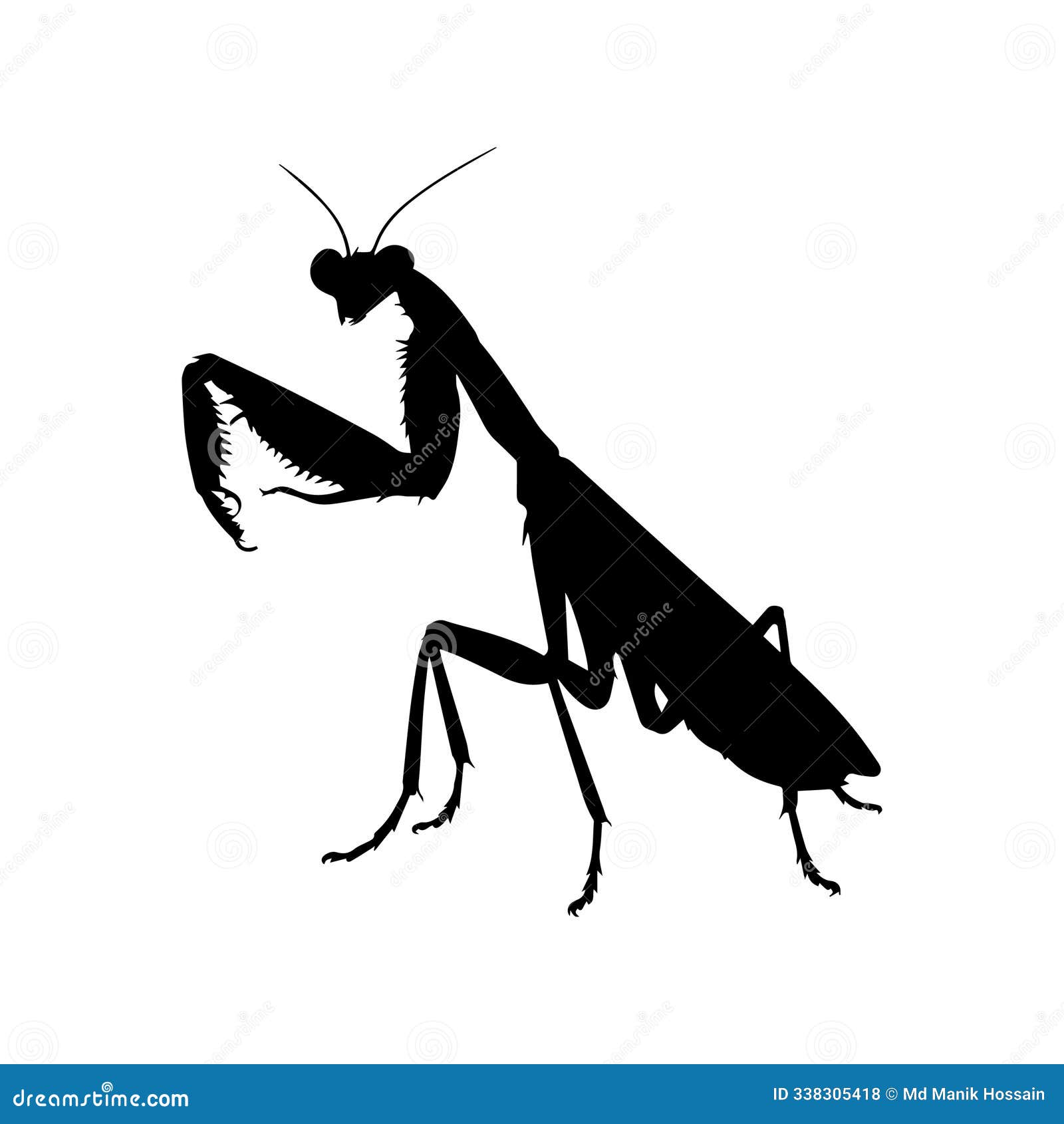 A Mantis Icon Typically Represents the Praying Mantis, Stock ...