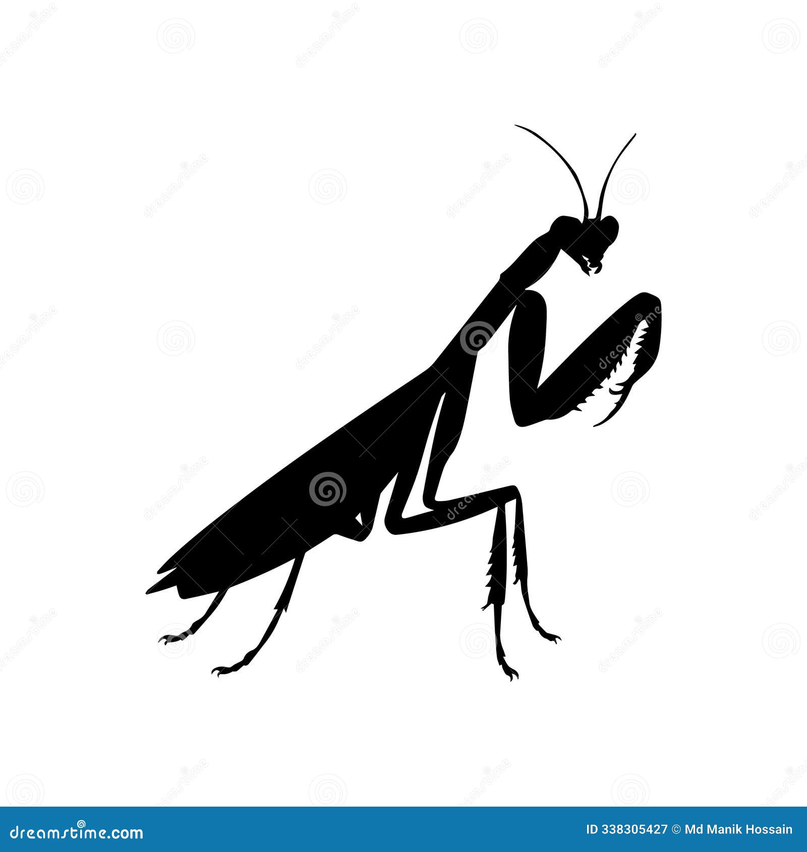 A Mantis Icon Typically Represents the Praying Mantis, Stock ...