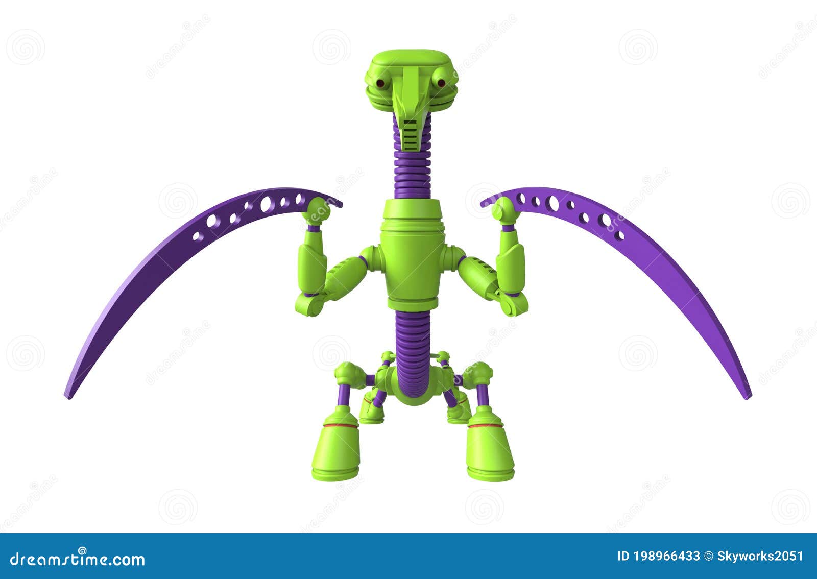 Mantis. Monster. Cyborg Monster Concept. Cartoon Monster. Stock ...