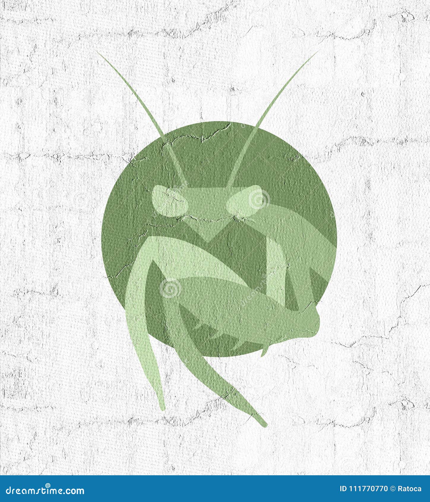 Mantis symbol stock illustration. Illustration of head - 111770770