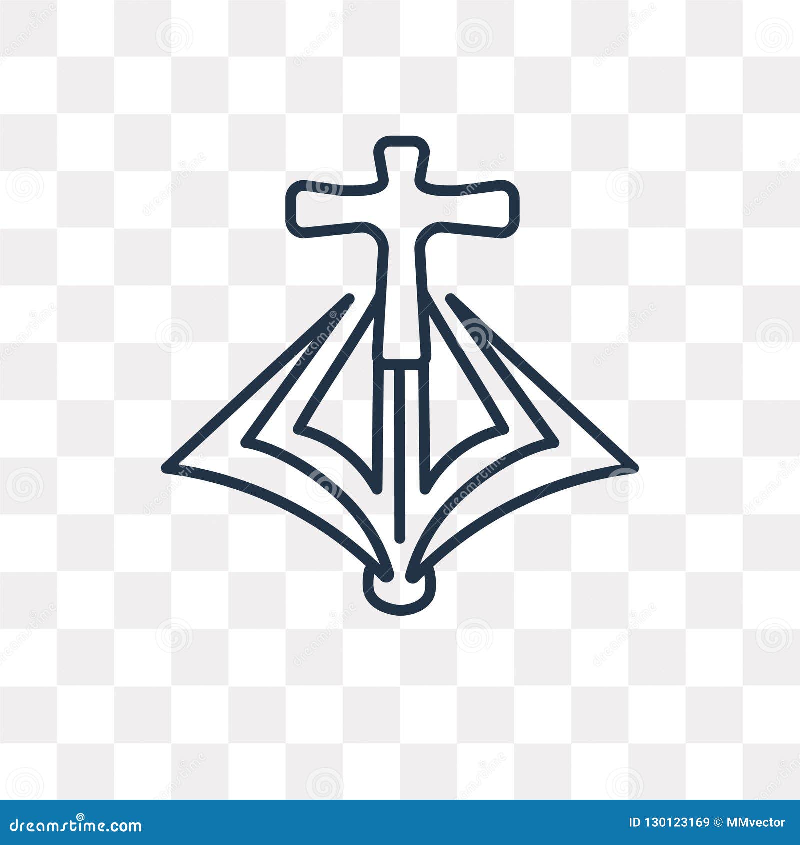 Mantle Vector Icon Isolated On Transparent Background, Linear Ma ...