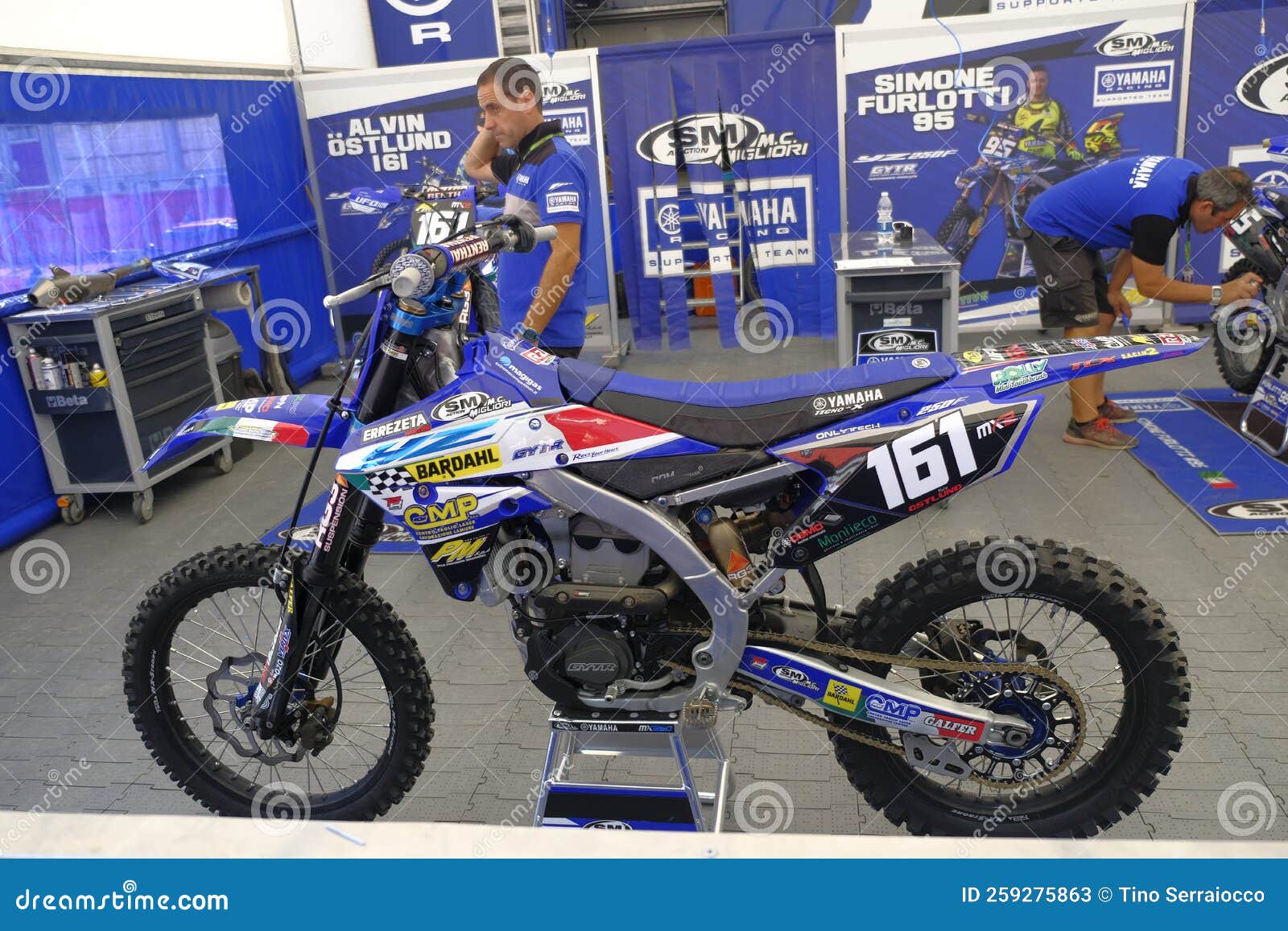 Mantova Italy 11 09 2021 : MxGp Motocross Paddock Box Yamaha Editorial ... Mantova Italy 11 09 2021 : MxGp Motocross Paddock Box Yamaha Editorial ...