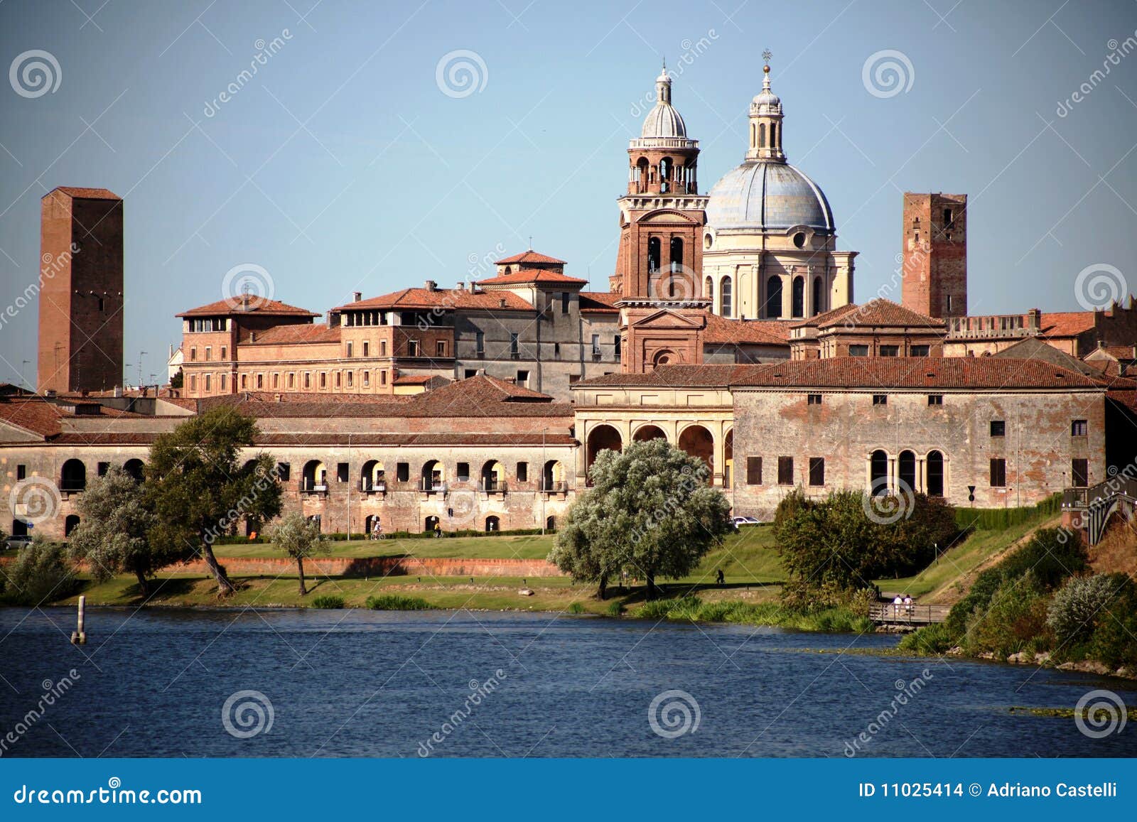 Mantua, skyline stock photo. Image of buildings, dome - 11025414