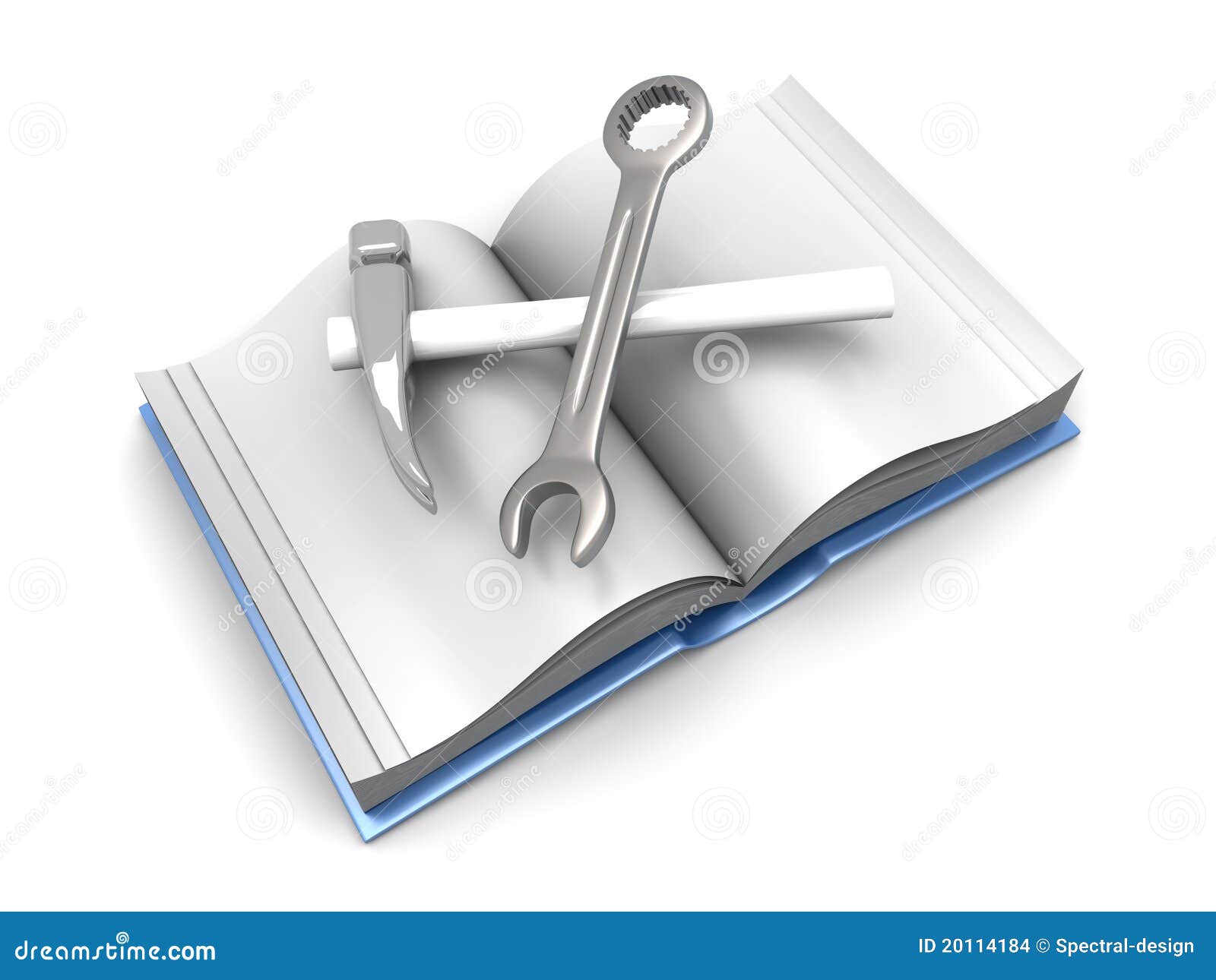 Manual stock illustration. Illustration of book, hardcover - 20114184