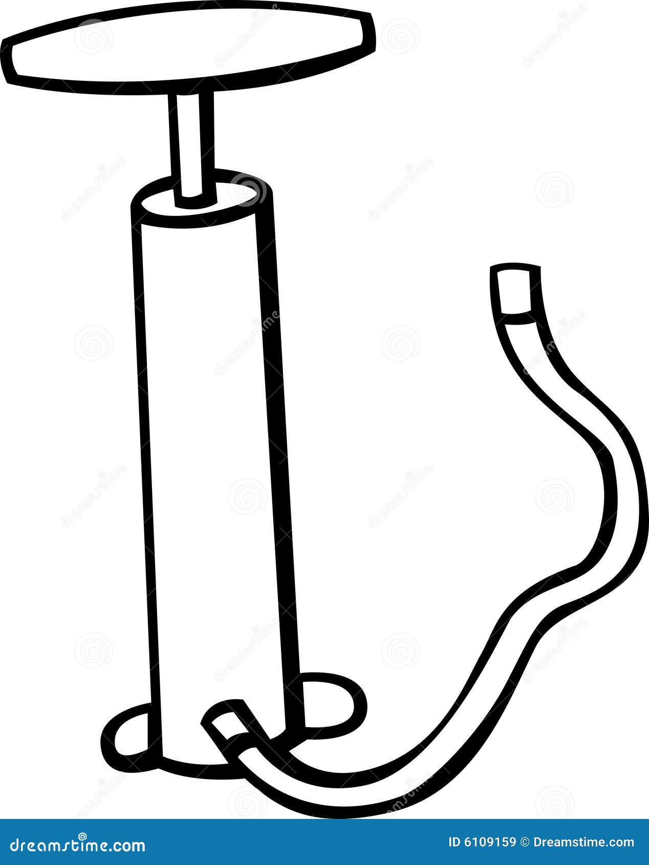 Manual Air Pump Vector Illustration Stock Vector - Illustration of ...