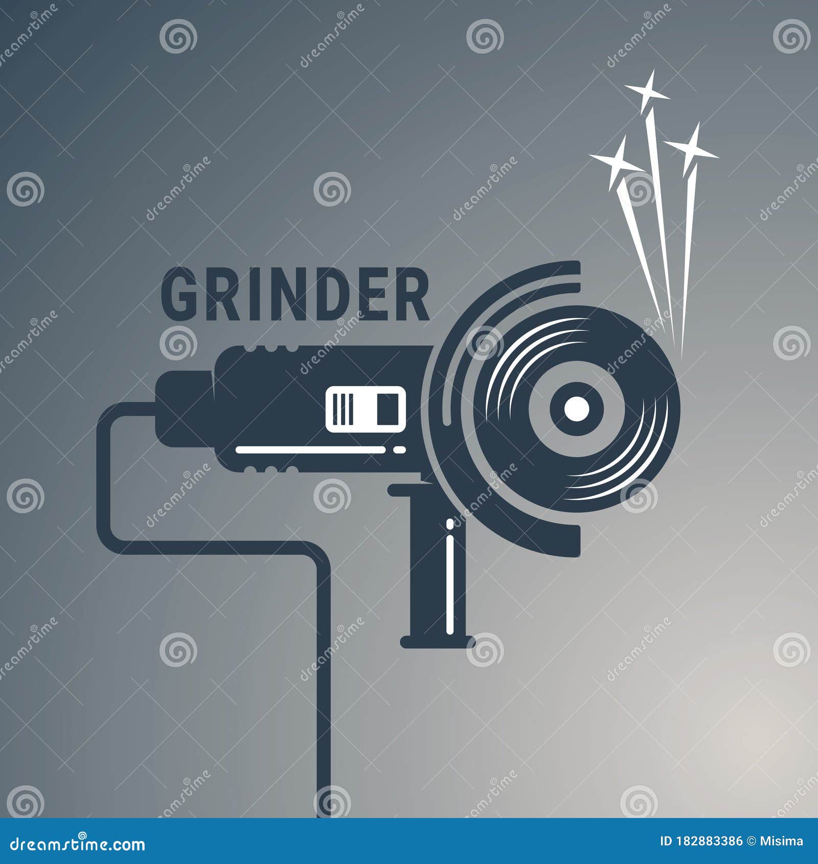 Manual Angle Grinder Vector Image Stock Vector - Illustration of ...
