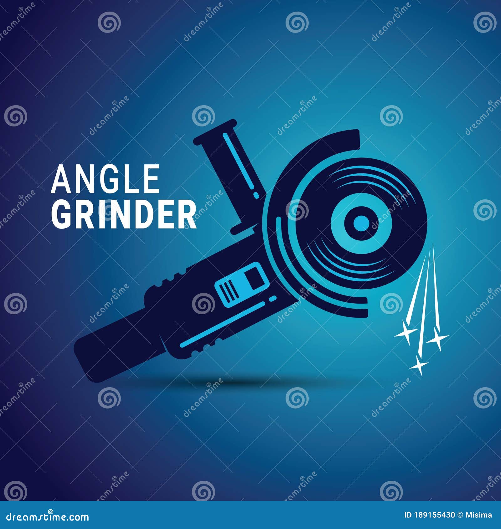 Manual Angle Grinder Vector Image Stock Vector - Illustration of icon ...