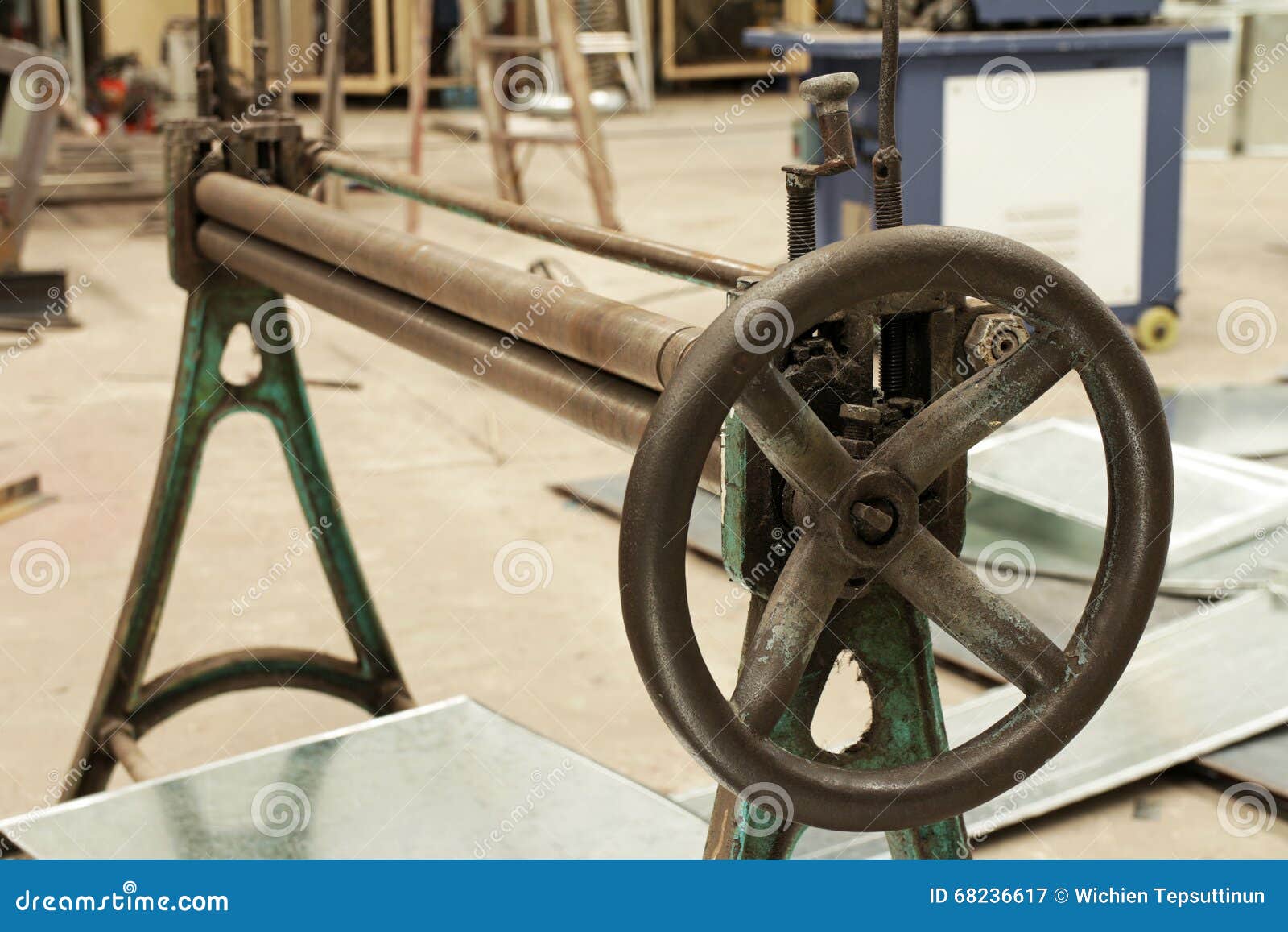 Roller Machine Working On The Asphalt Road Construction. Royalty-Free ...