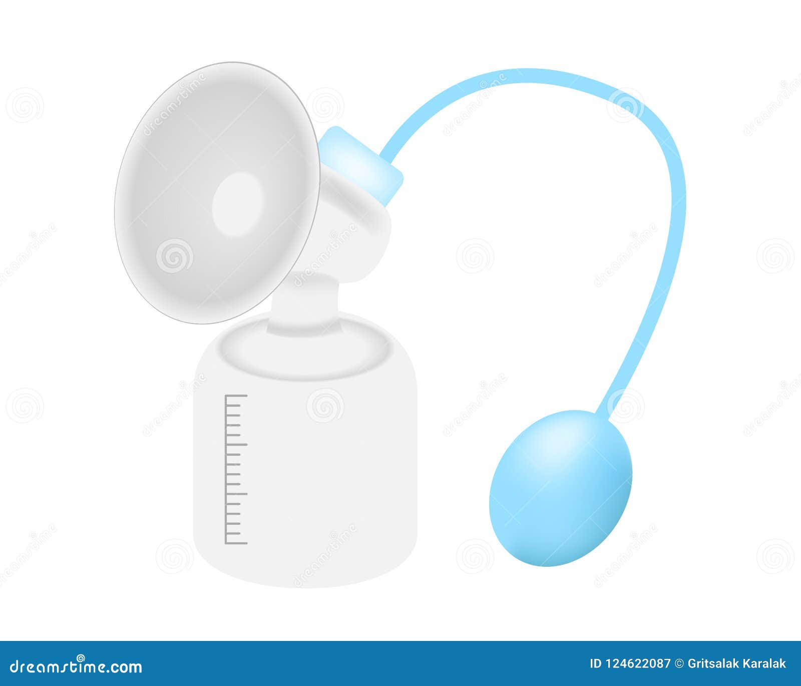 Breast Pump Icon. Linear Logo Of Lactation. Black Simple Illustration ...