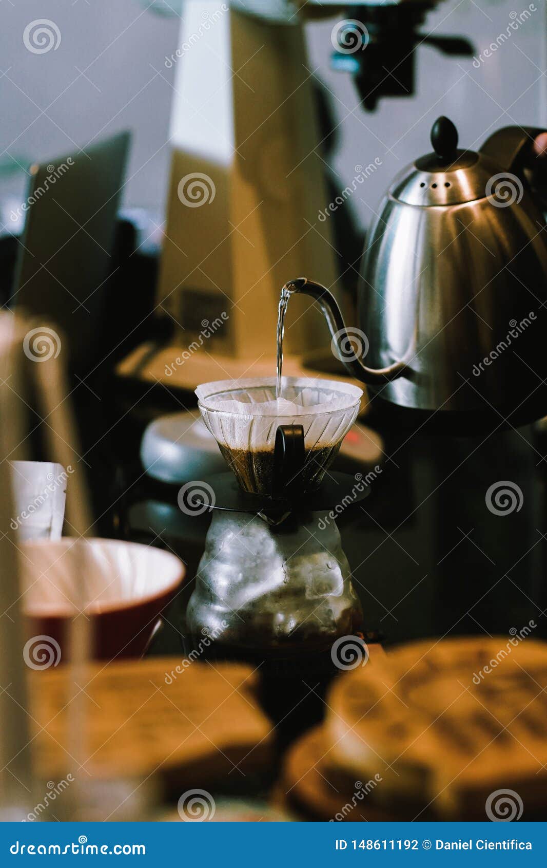 Manual Brew, V60 Method stock photo. Image of coffee - 148611192