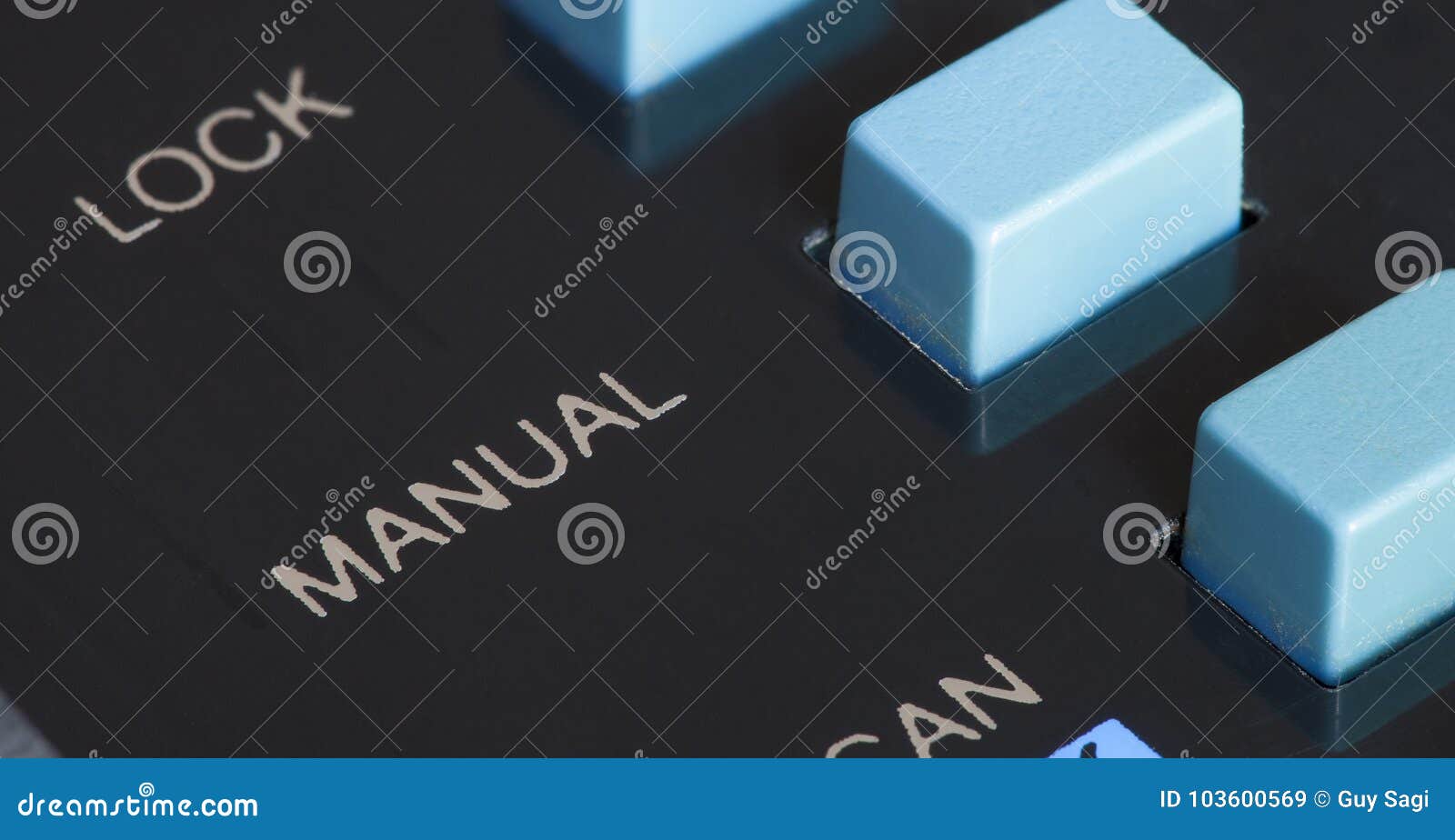 Manual button on a radio stock image. Image of polymer - 103600569