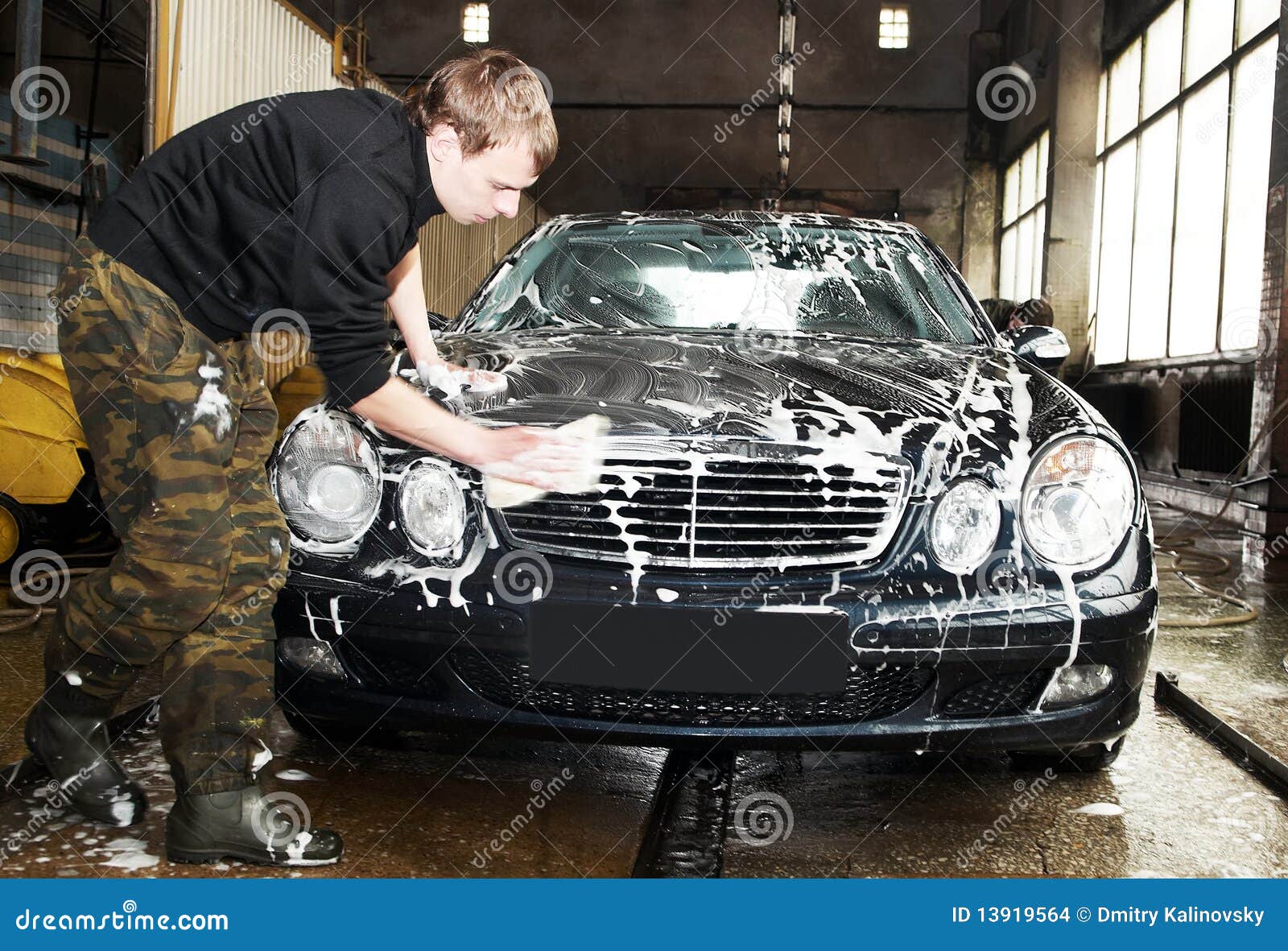 Manual car washing stock photo. Image of wash, washing - 13919564