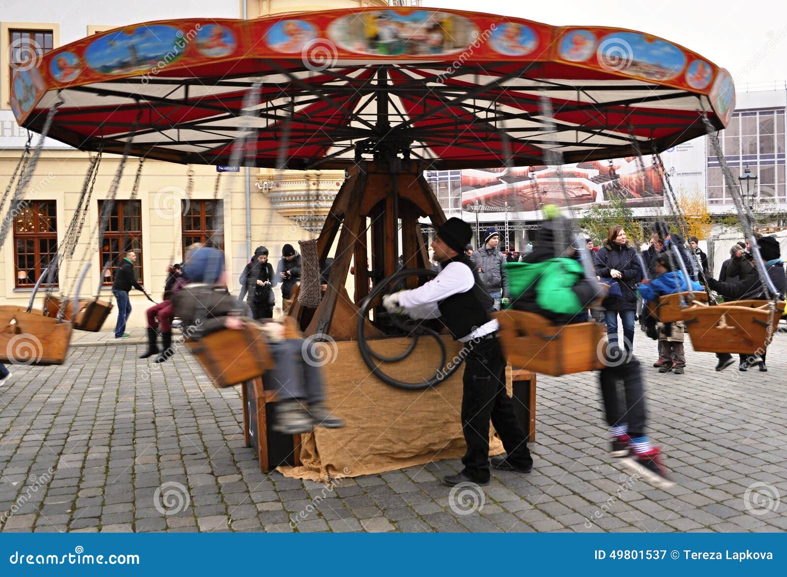 Manual carousel editorial photography. Image of dresden - 49801537