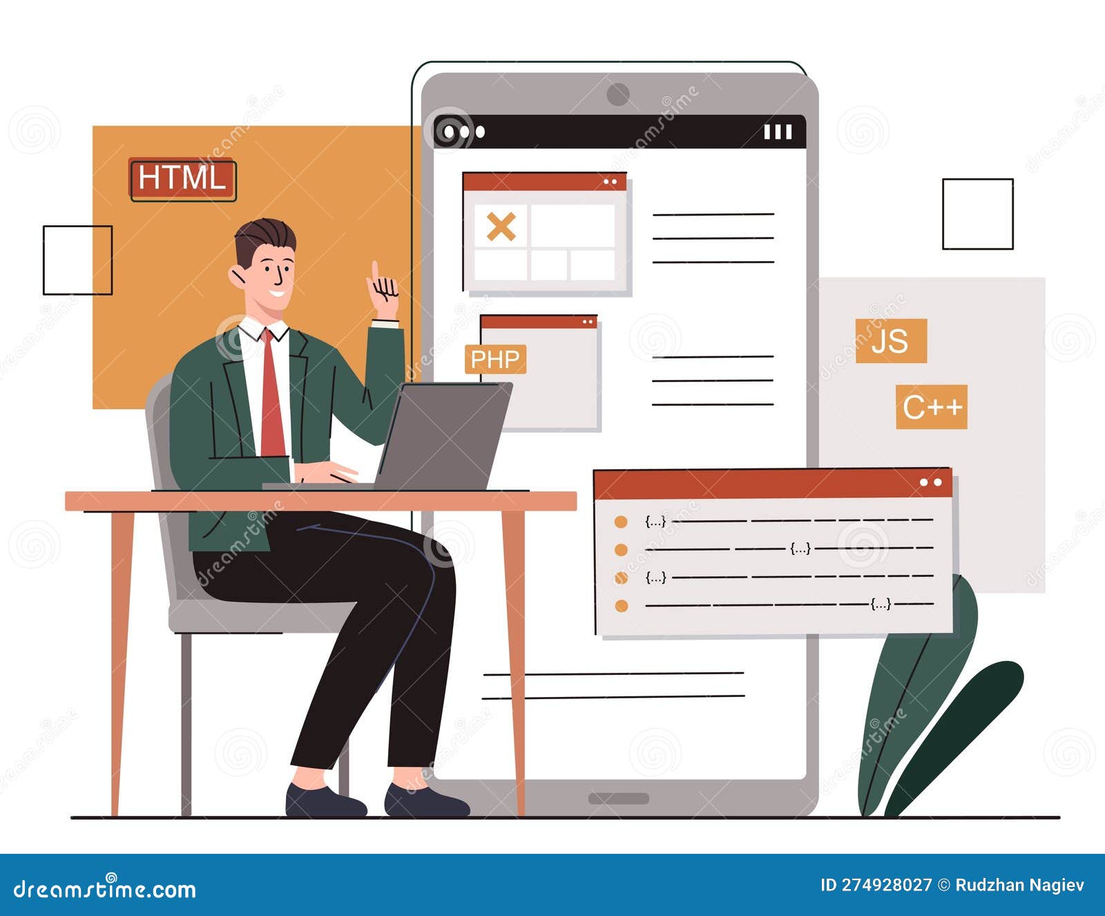 Manual Tester And Automated Software Tester Bug To Do Qa Testing To Test Software Vector