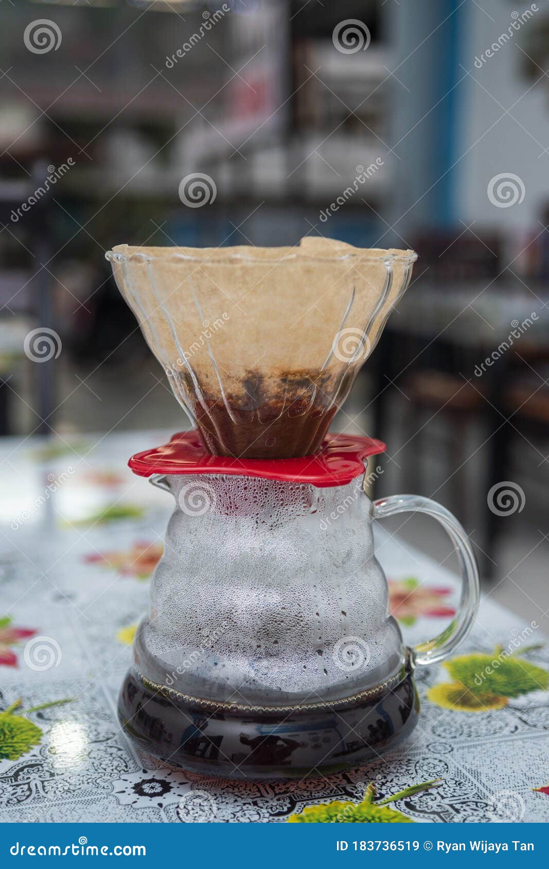 Manual Coffee Brewing with V60 Stock Image - Image of espresso, retro ...