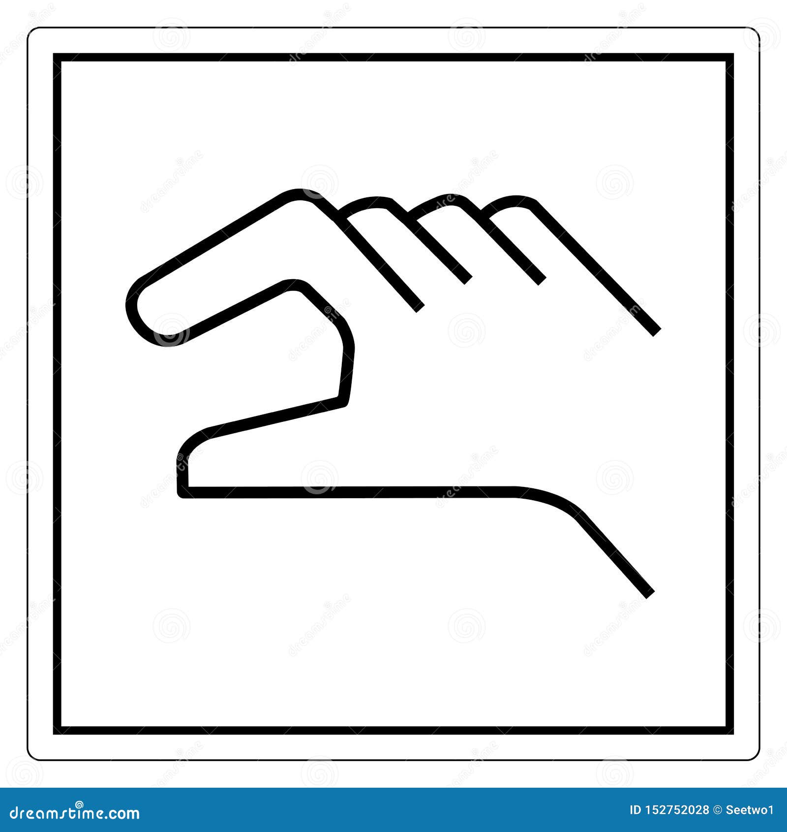Manual Control Symbol Sign Isolate on White Background,Vector ...