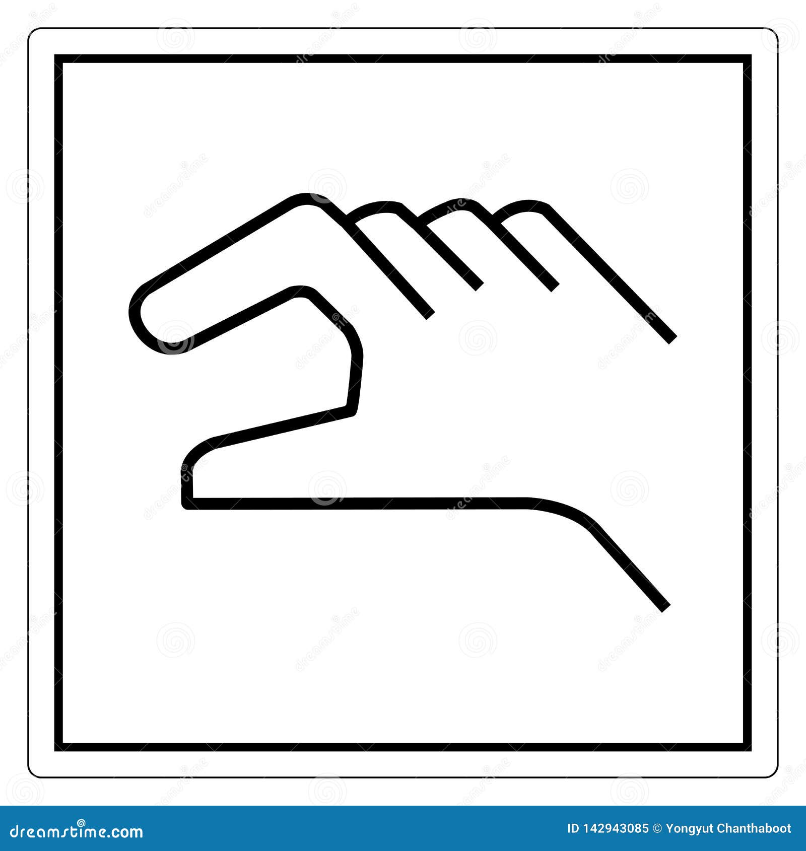 Manual Control Symbol Sign, Vector Illustration, Isolate on White ...