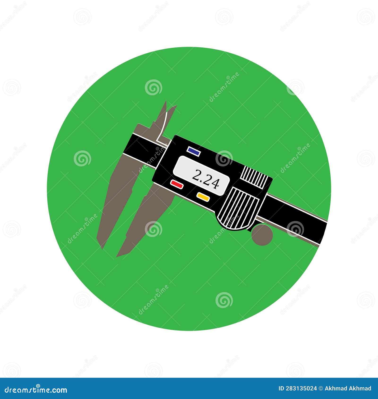 Manual and Digital Caliper Icon Stock Vector - Illustration of icon ...