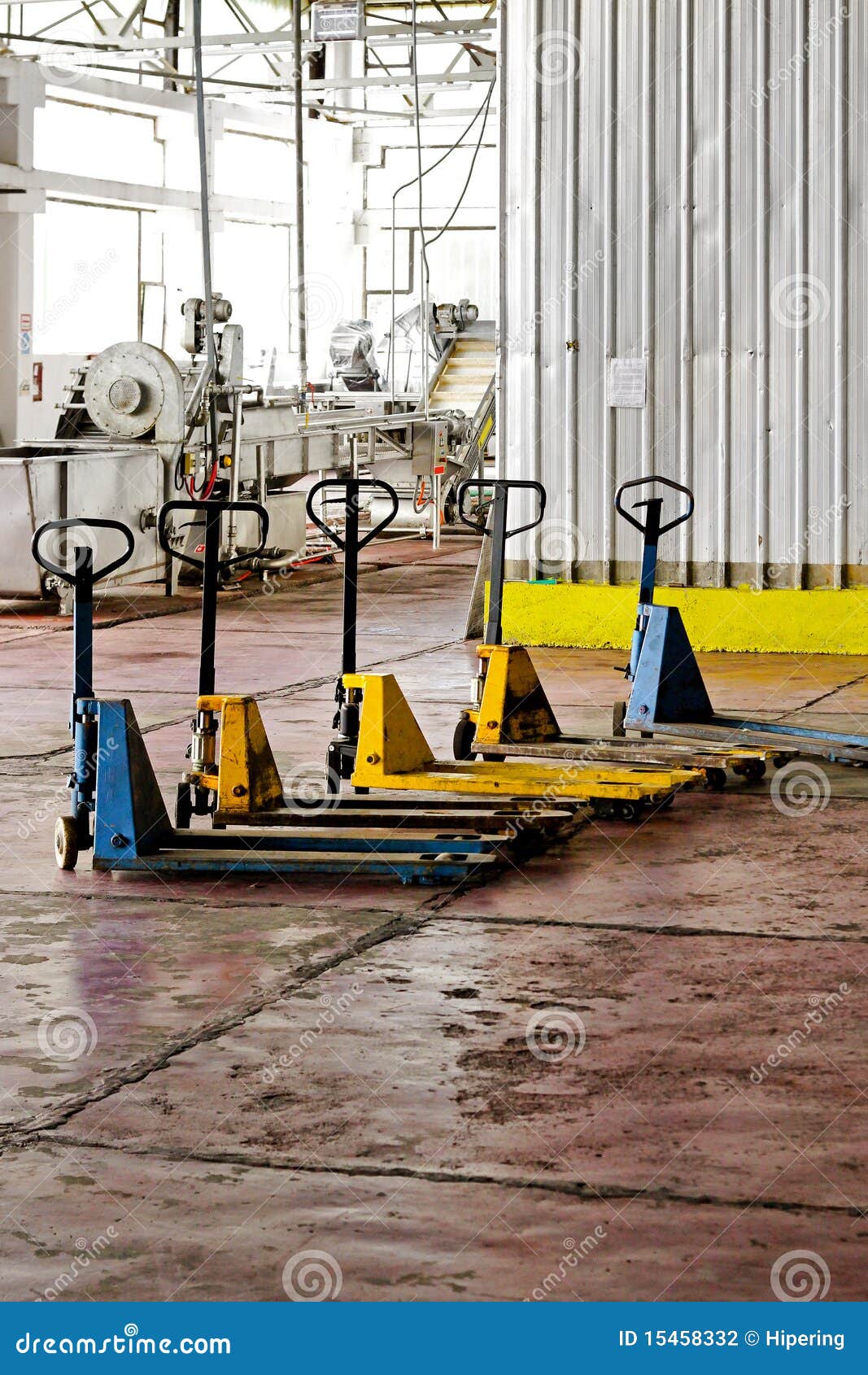 Manual forklifts stock photo. Image of five, manual, machinery - 15458332