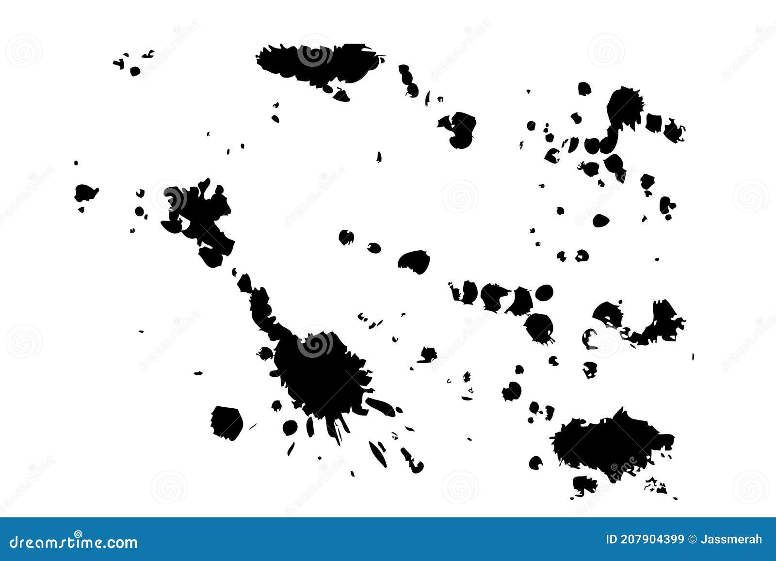 Vector Manual Hand Draw Sketch, Splat Splash and Streak Stock Vector ...