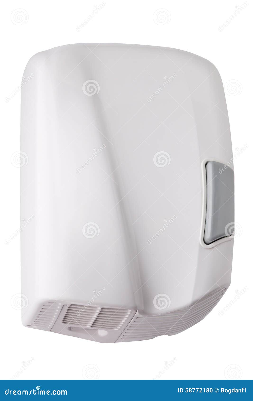 Manual Hand Dryer Made of White Plastic, Elegant Shape Stock Photo ...