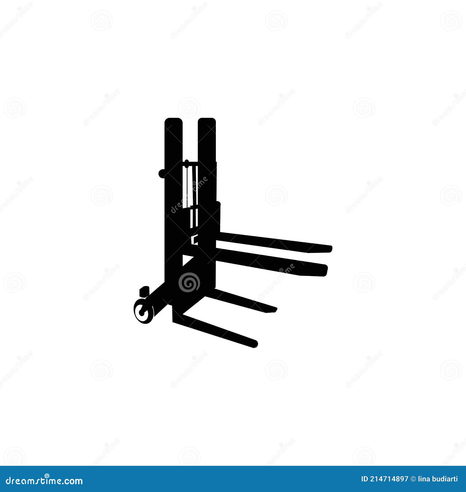 Manual hand lift icon stock vector. Illustration of hydraulic - 214714897
