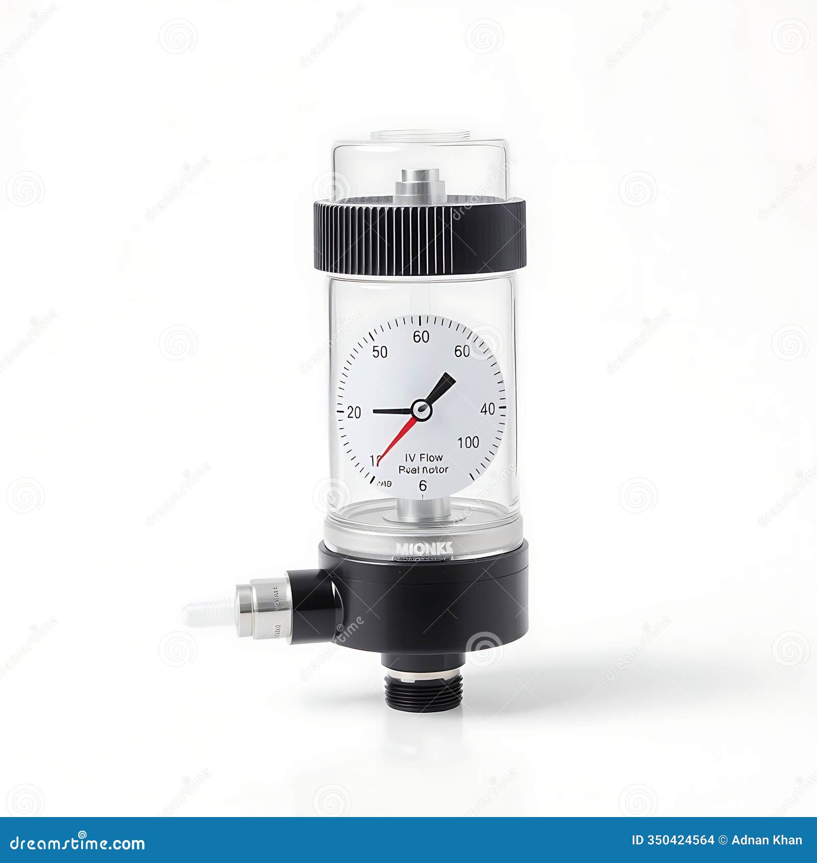 A Manual IV Flow Regulator with Adjustable Clamps Placed on a Clean ...