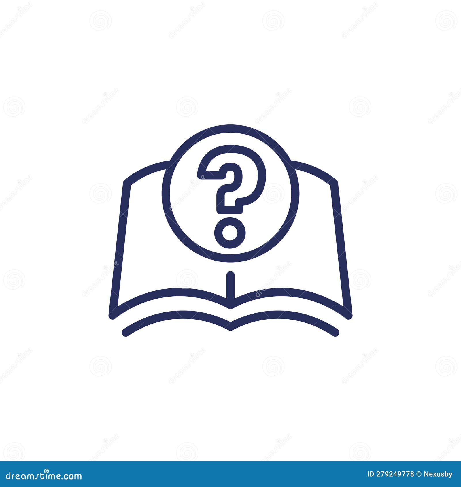 Manual Line Icon, Book with Instructions Vector Stock Vector ...